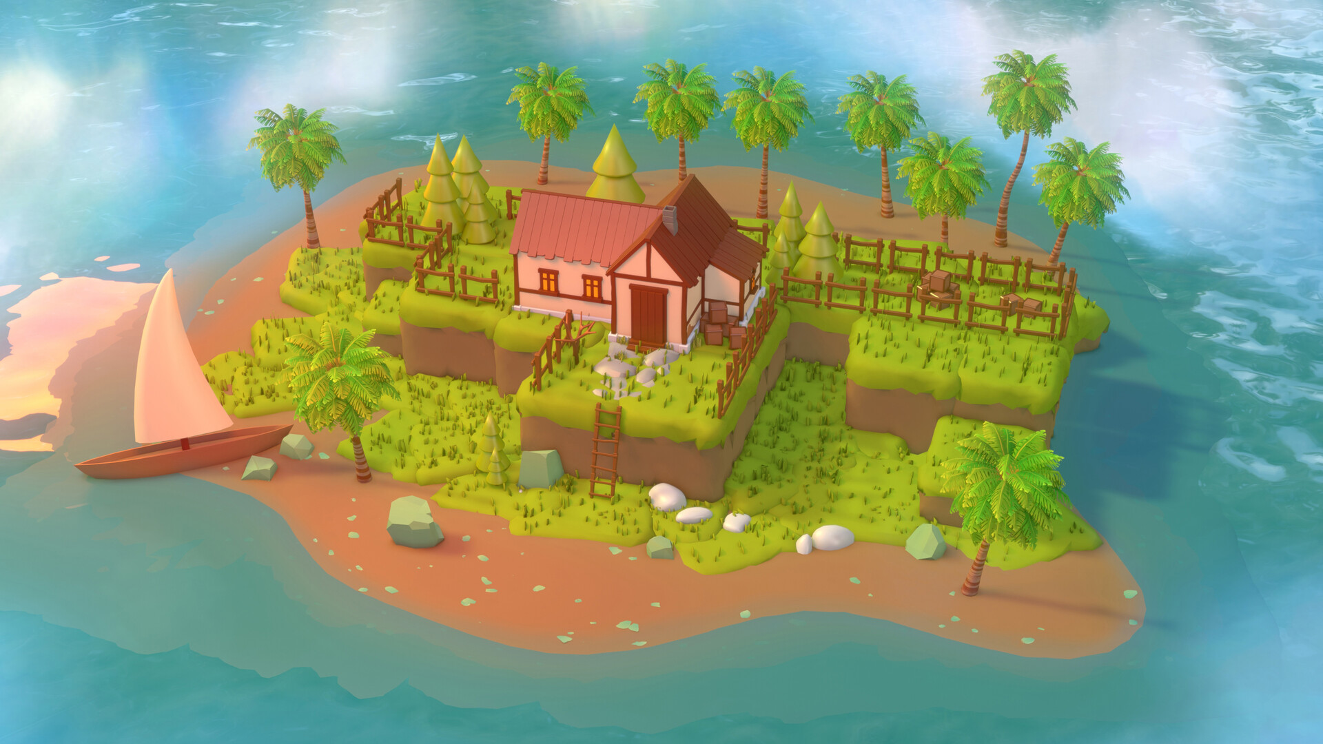 ArtStation - Stylized Island