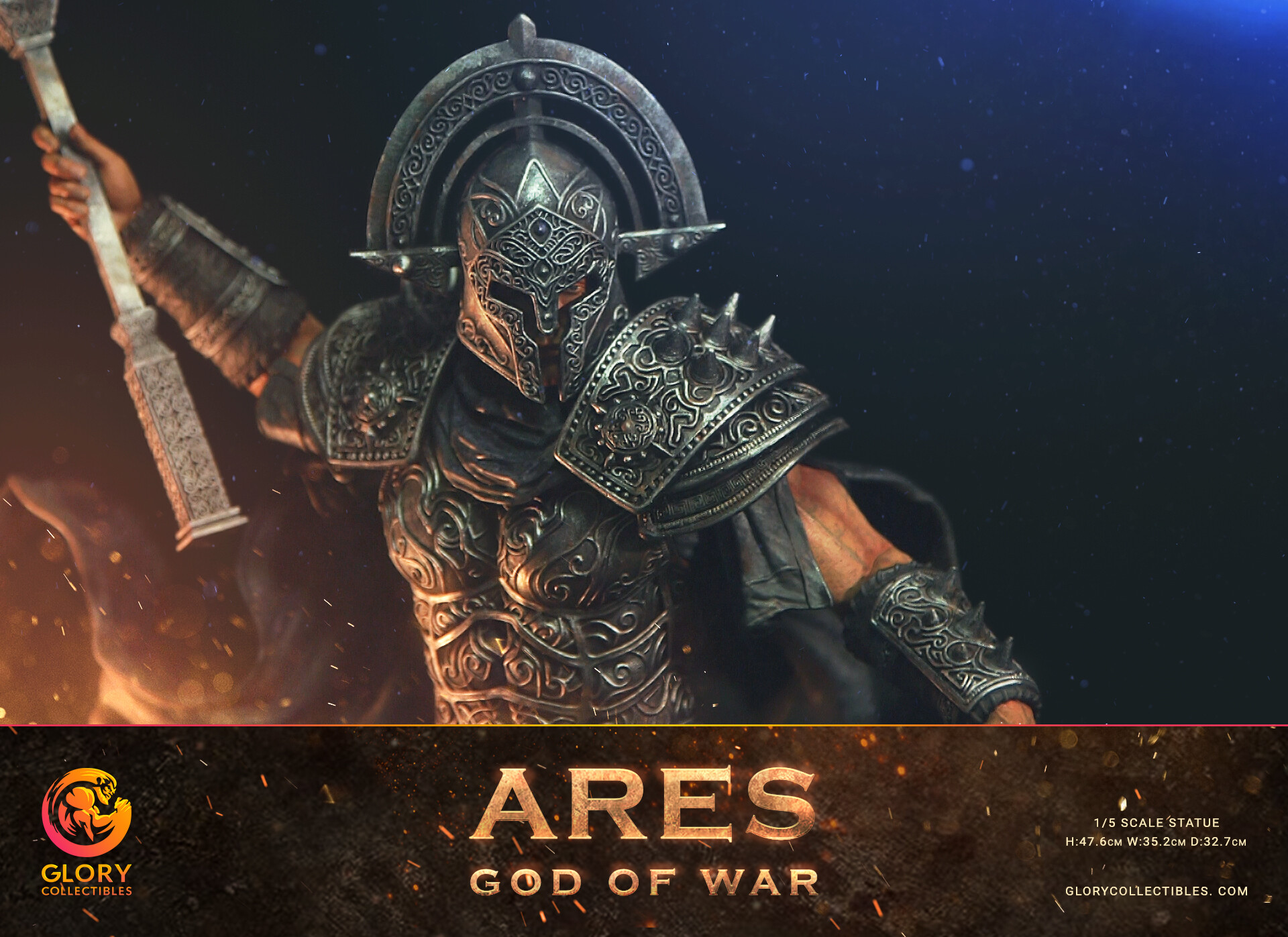 Taregh Saber - Ares Statue - God of War