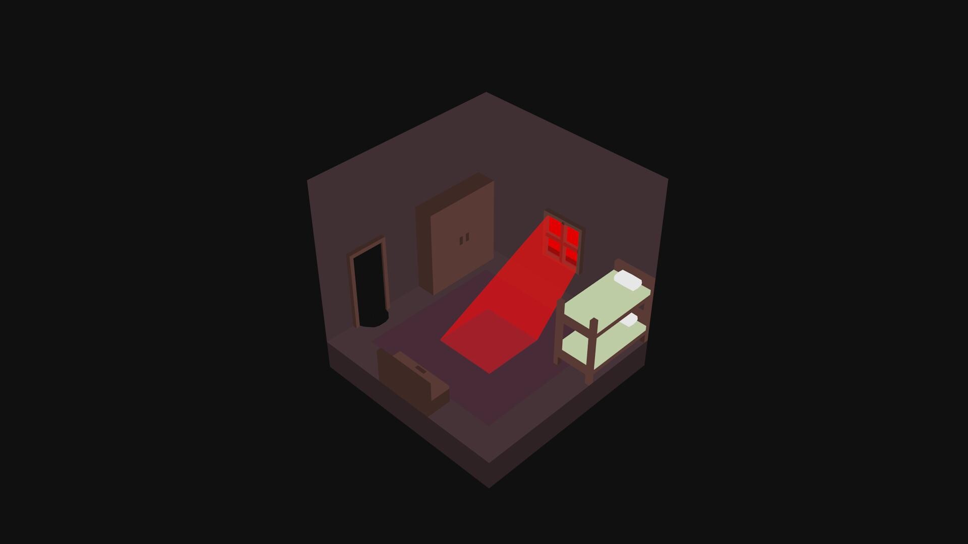 ArtStation - low poly isometric house interior mock up