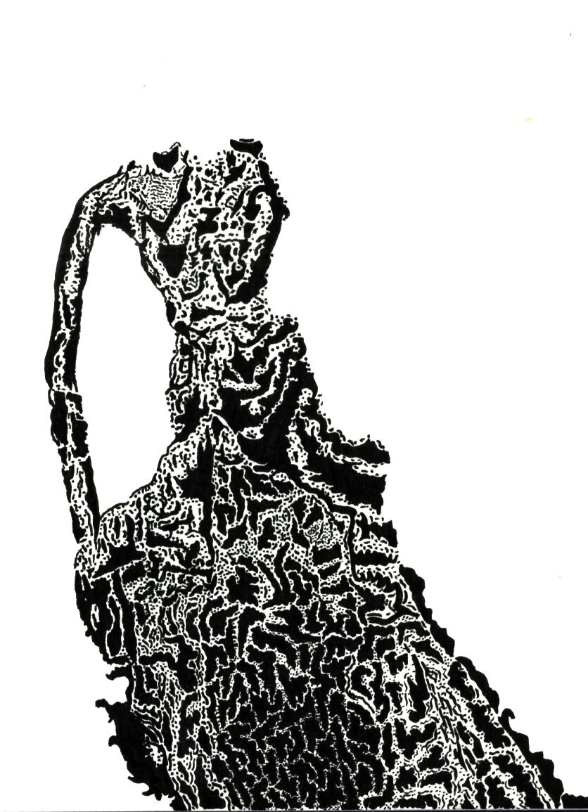 ArtStation - free hand ink surrealist drawings