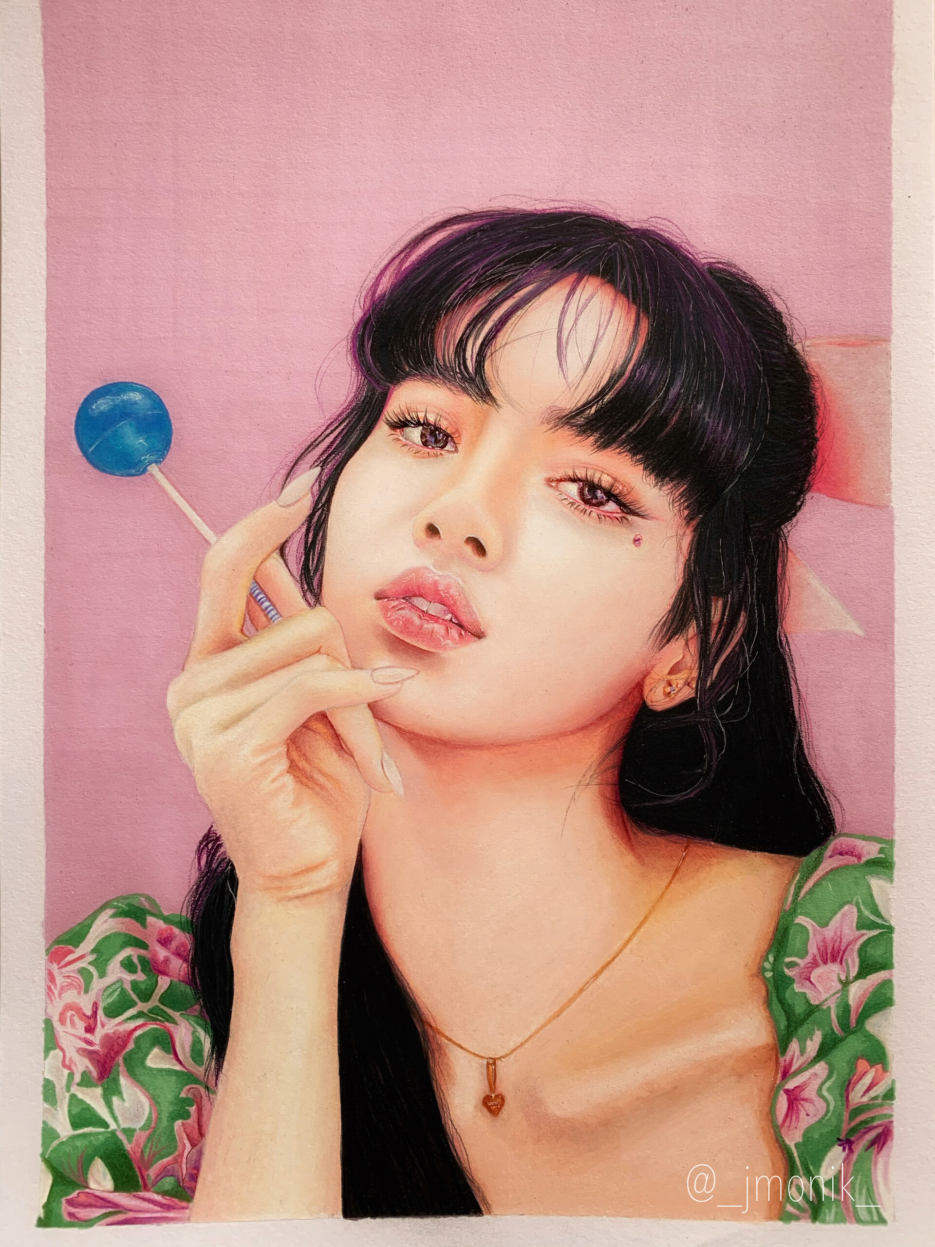 Artstation Lisa Blackpink Fanart Portrait