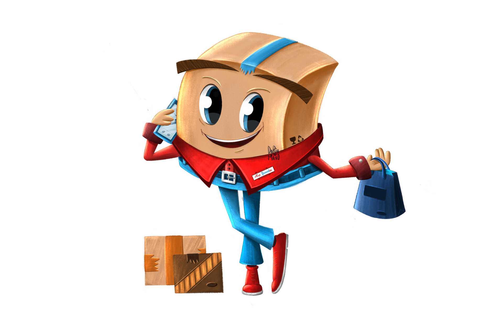 ArtStation - Brand character for wholesale company