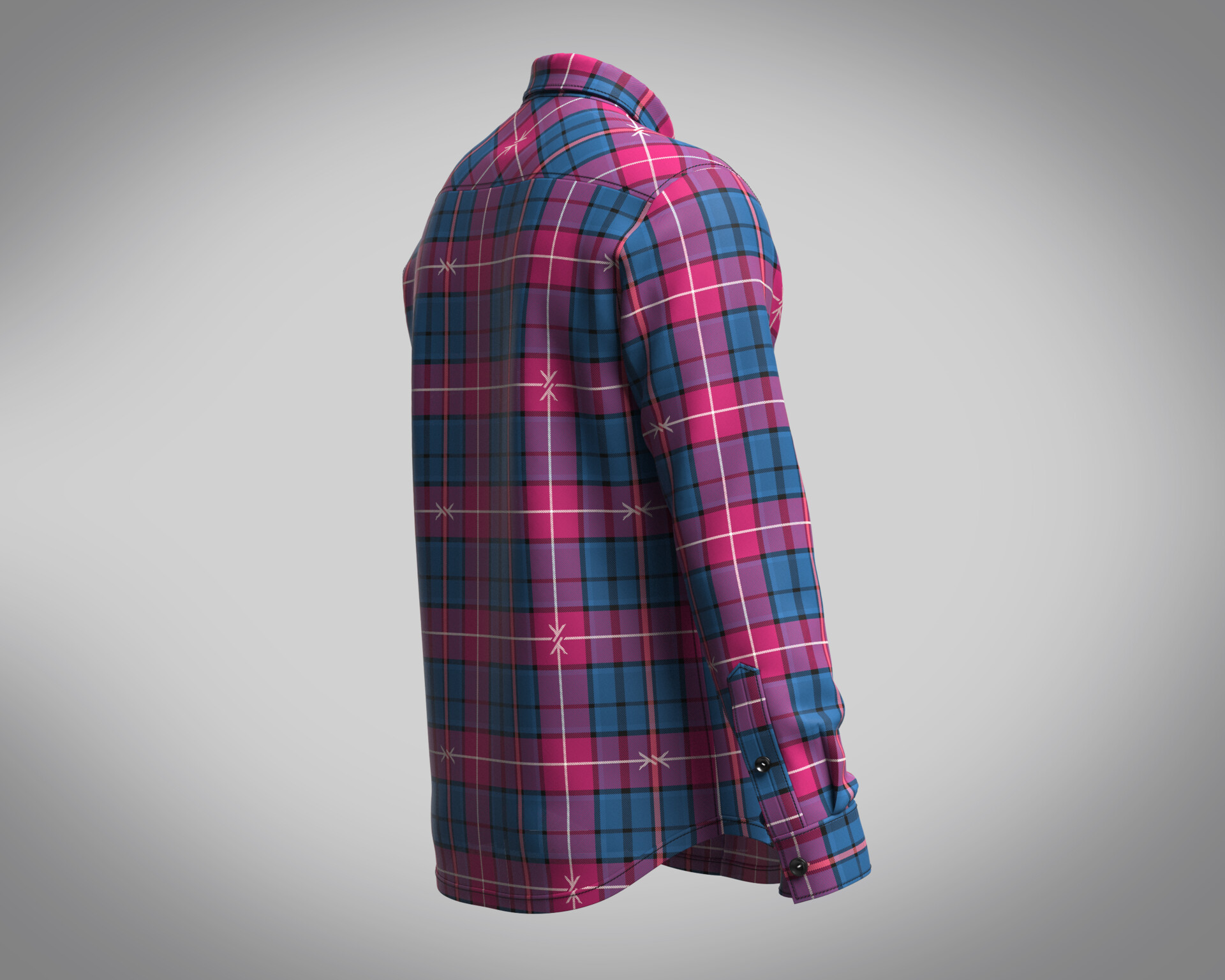 Kult - Men's Red and Blue Stripe Shirt