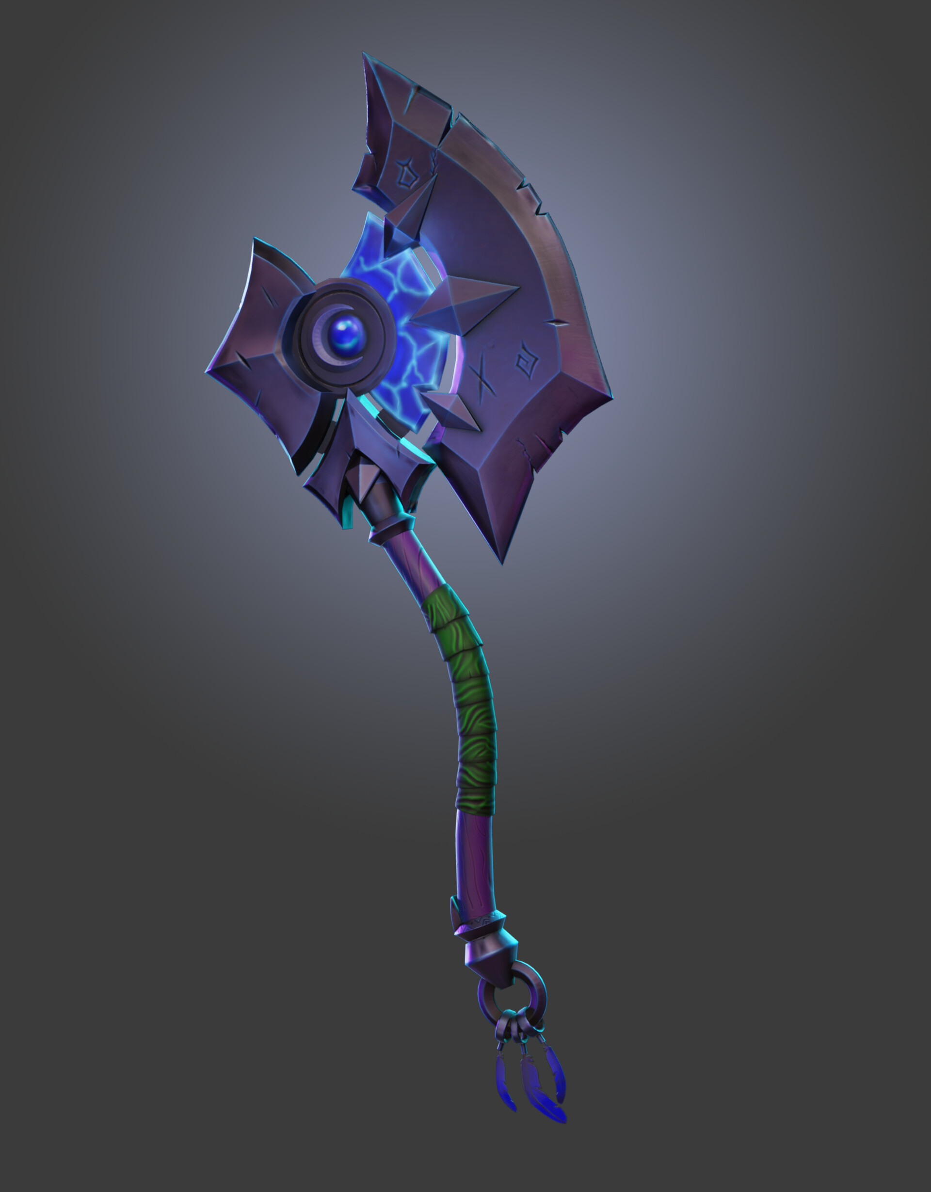ArtStation - Stylized Moon Axe - Fanart