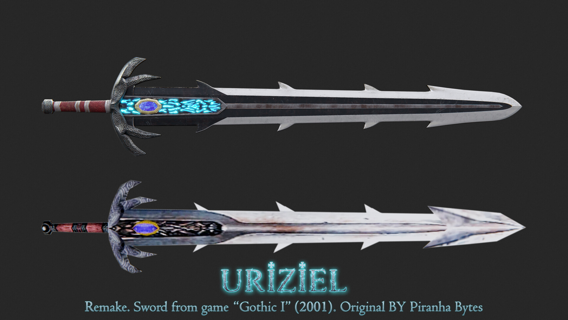 ArtStation - URIZIEL (Gothic I) - Sword remake
