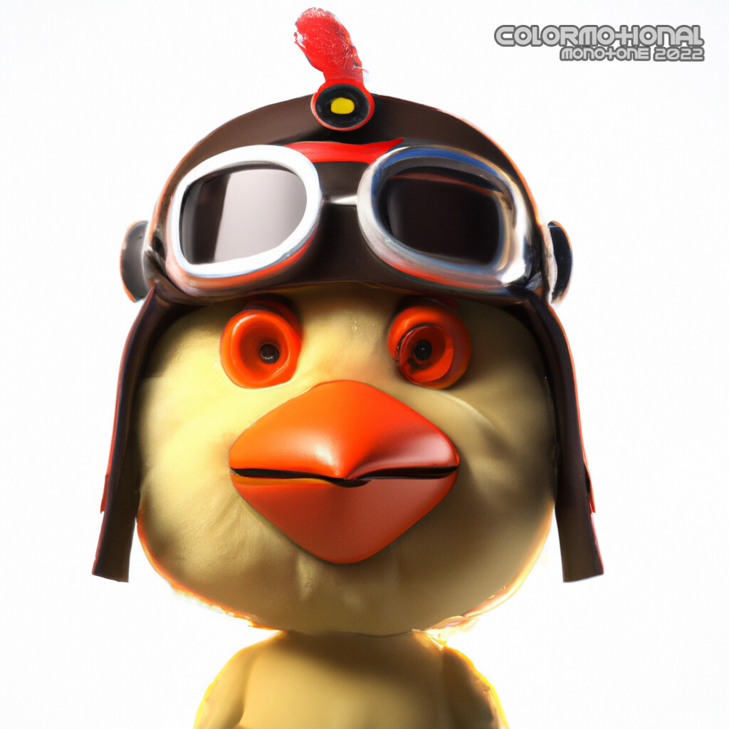 ColorMotional - DALL-E - Chicken Pilot