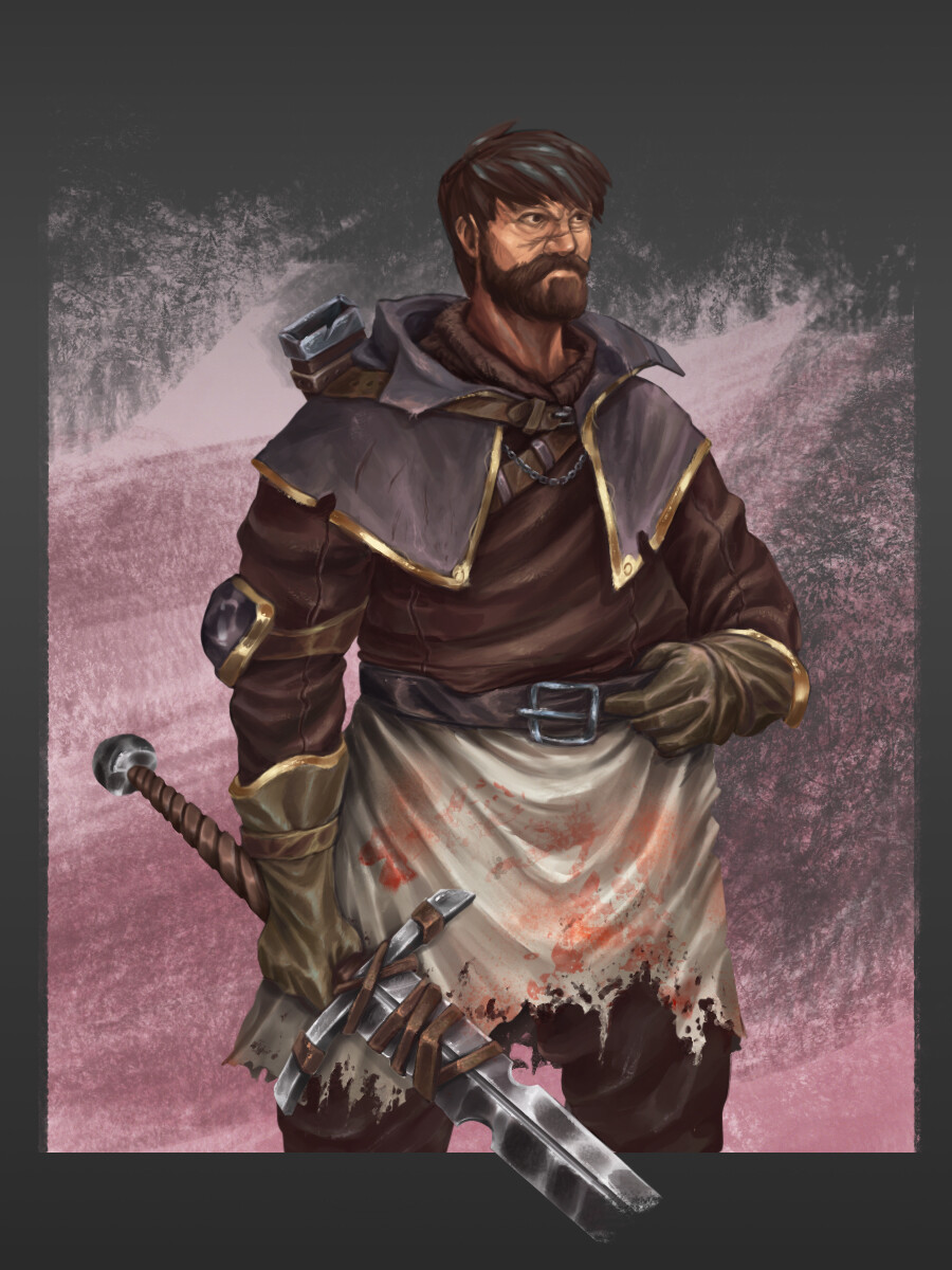 ArtStation - Sketch of a warrior