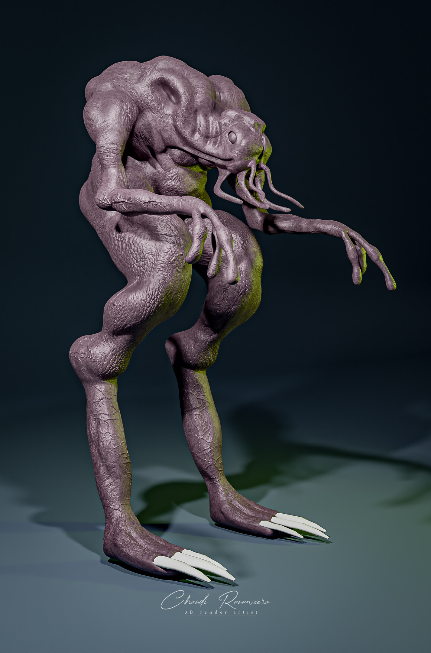 ArtStation - Predatory Humanoid Creature