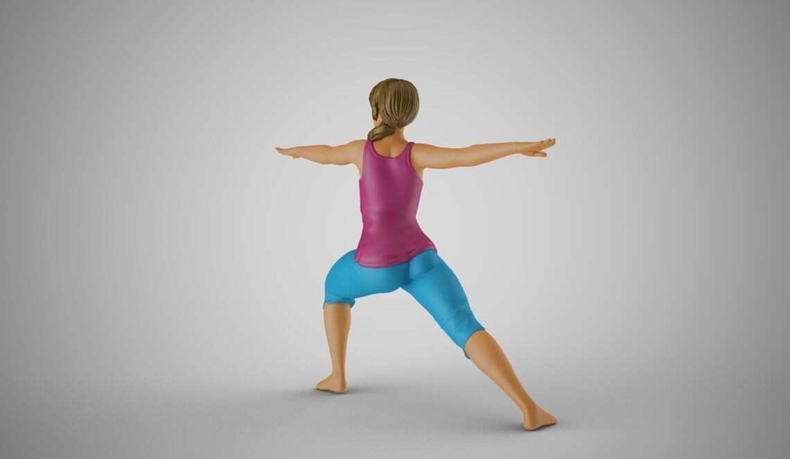 PhnixCG - Woman Warming Up 3D Print Model