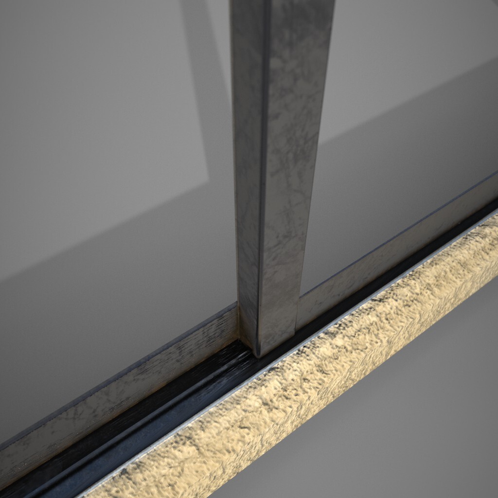 ArtStation - Simple Sliding Glass Door