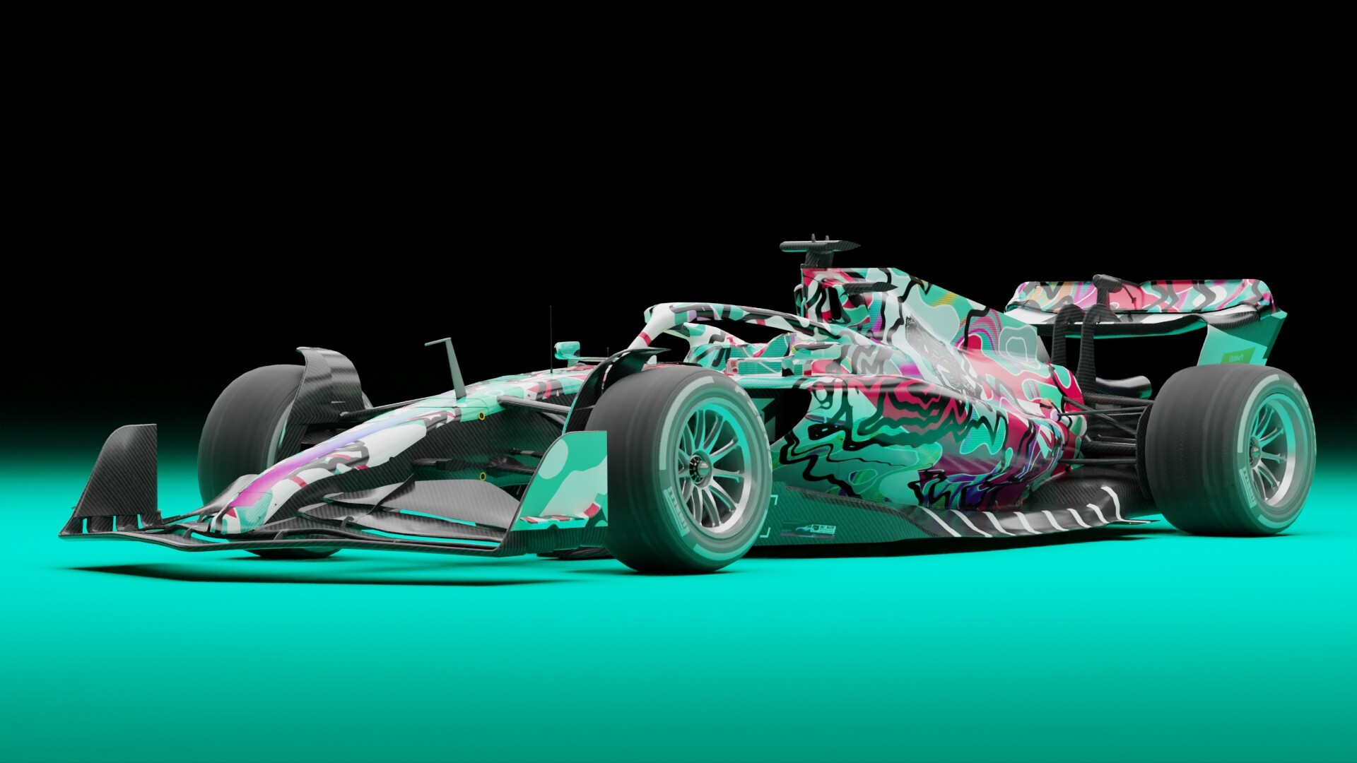 ArtStation - F1 HONGWORKS Abstract livery