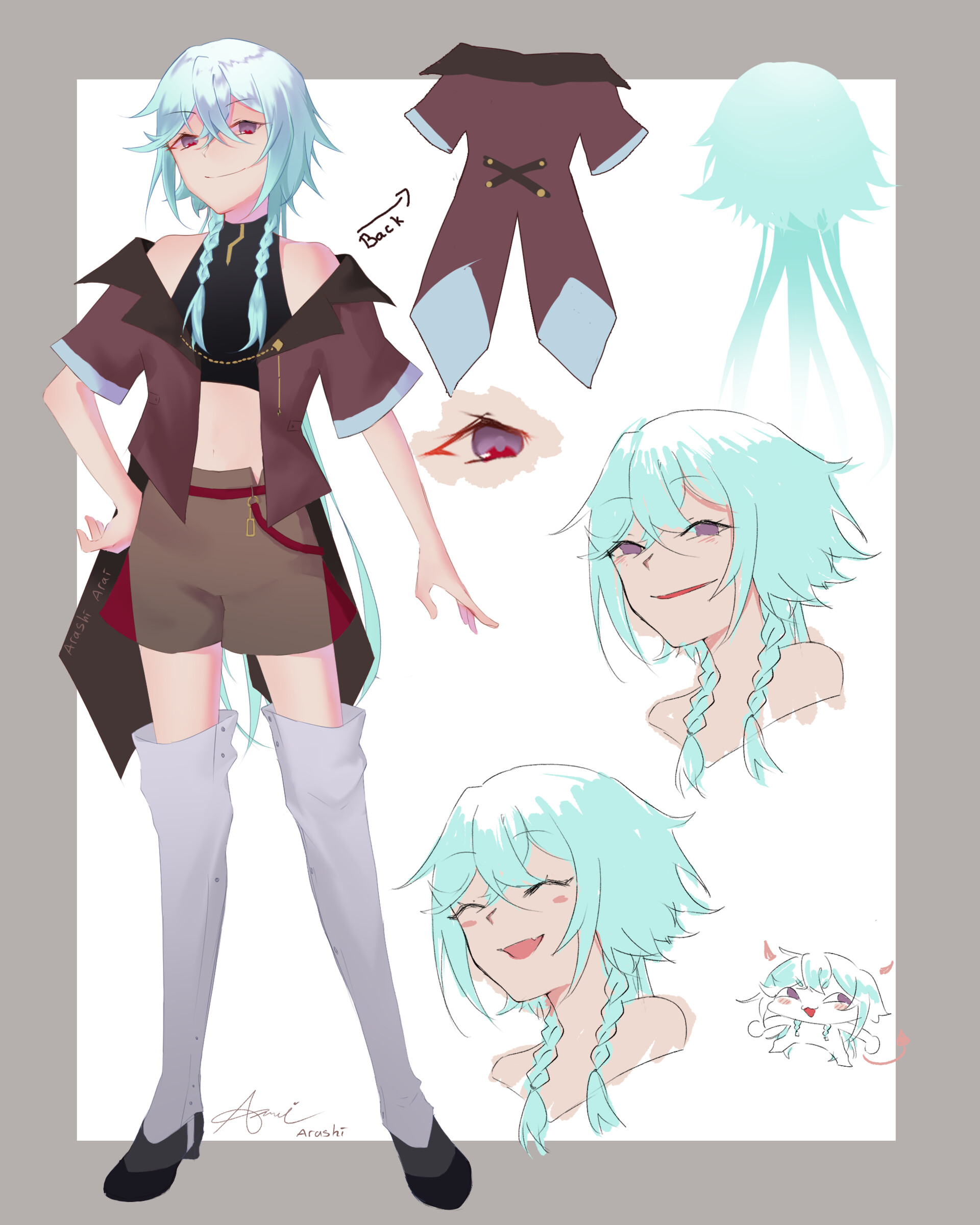 ArtStation - OC character sheet :)