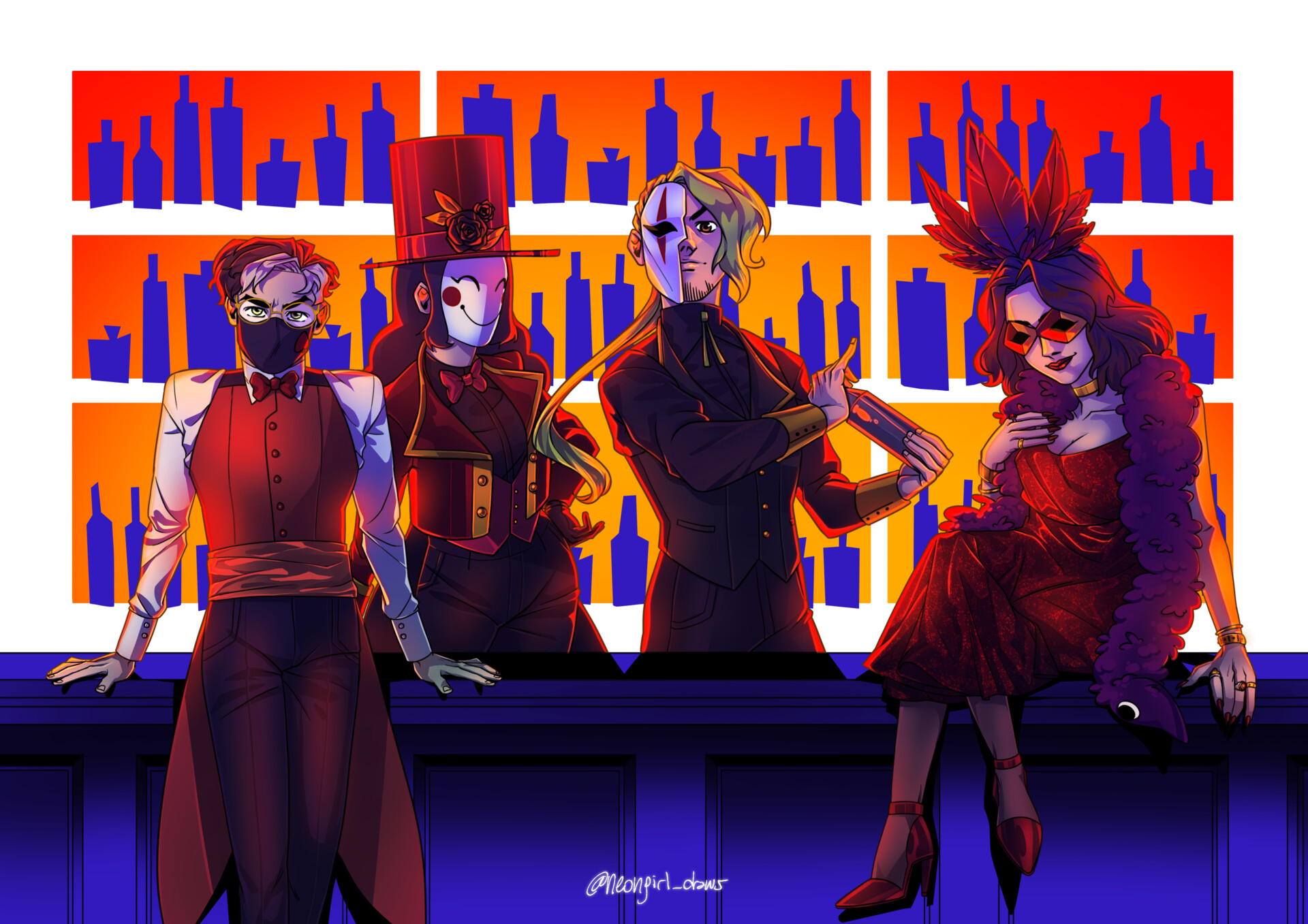 ArtStation - Maskarade Gang 2 (OCs)