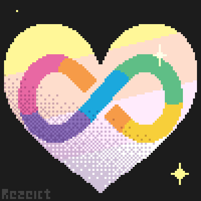 ArtStation - 💛 Pangender Heart 💛 Pixel Art Icon (2021)