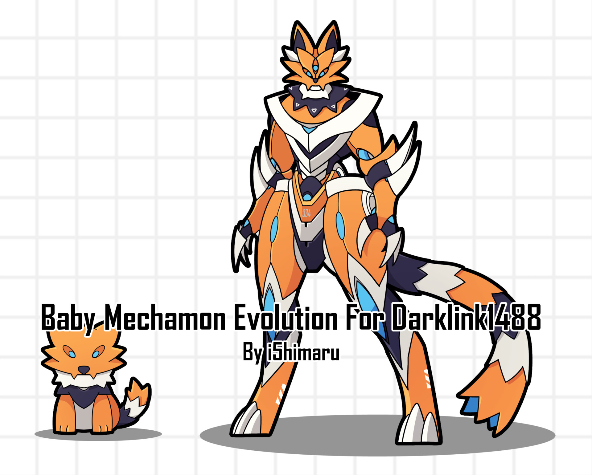 ArtStation - Baby mechmon Evo. XI For Darklink1488