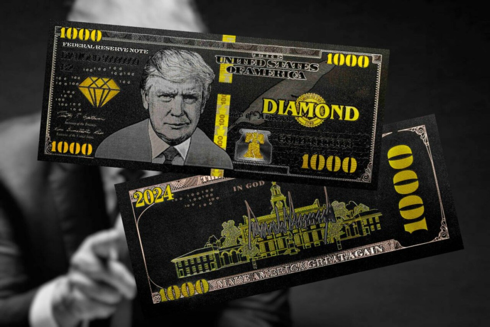 ArtStation - Diamond Trump Bucks Reviews US Official Price of Trump ...