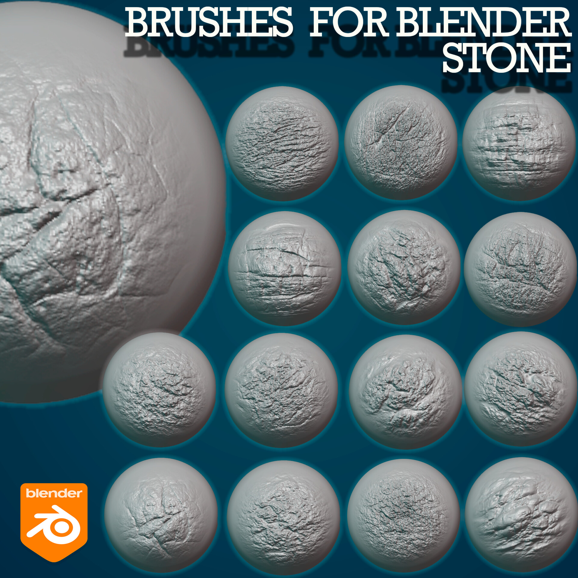 ArtStation - Blender Brush Pack-Stones