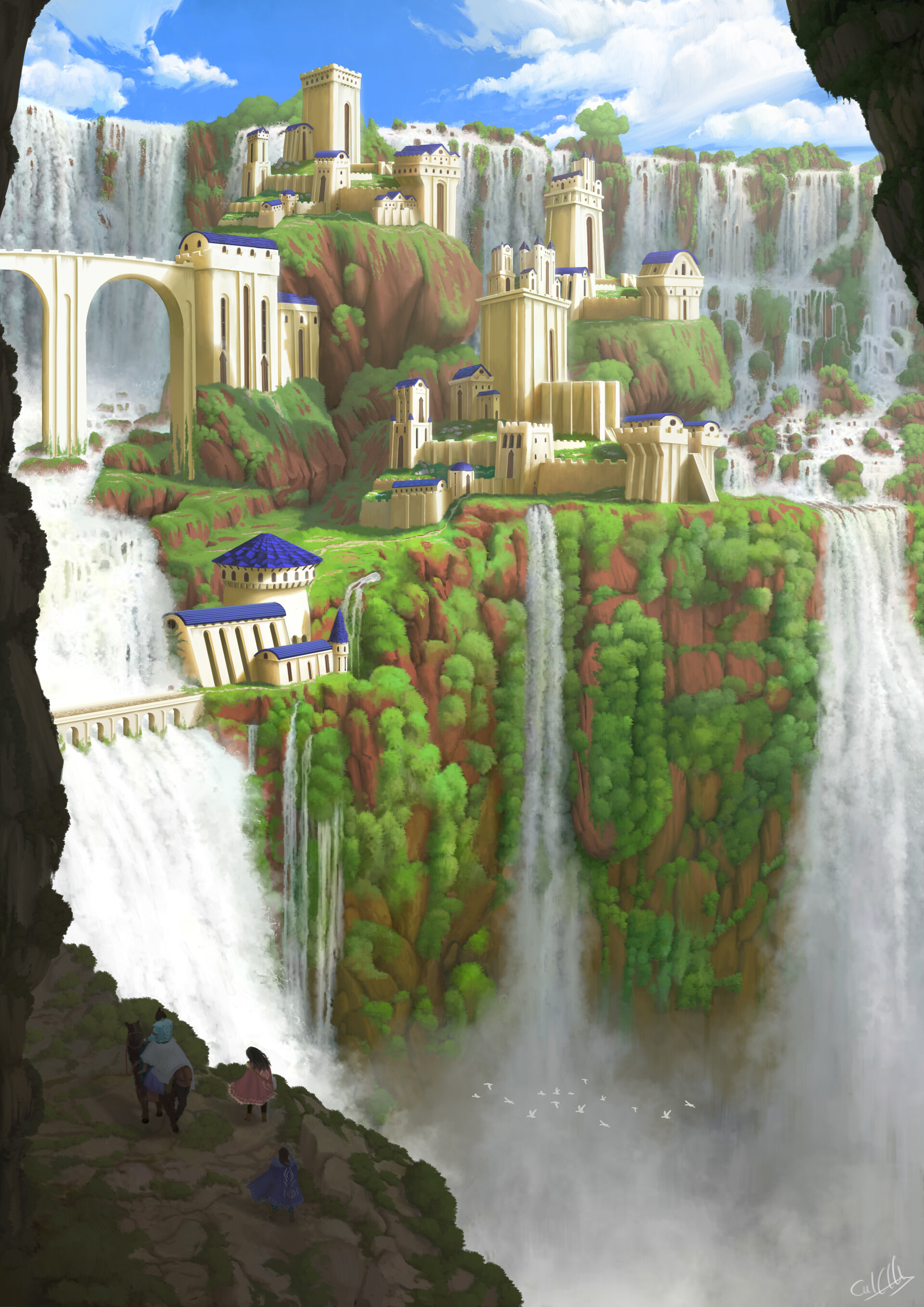 ArtStation - The Village of Derfal (Water Village)