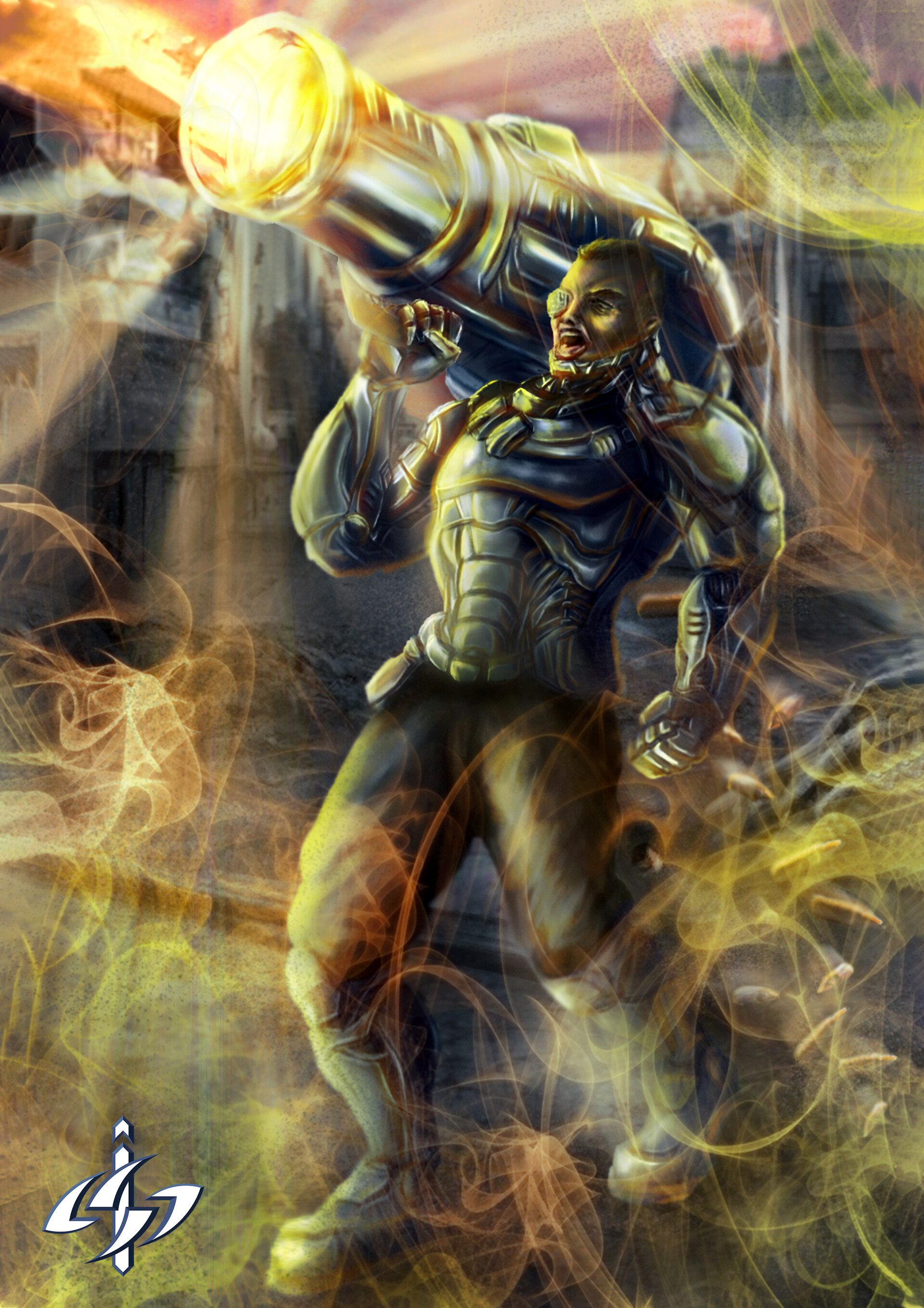 ArtStation - Cannon Wielding Cyborg