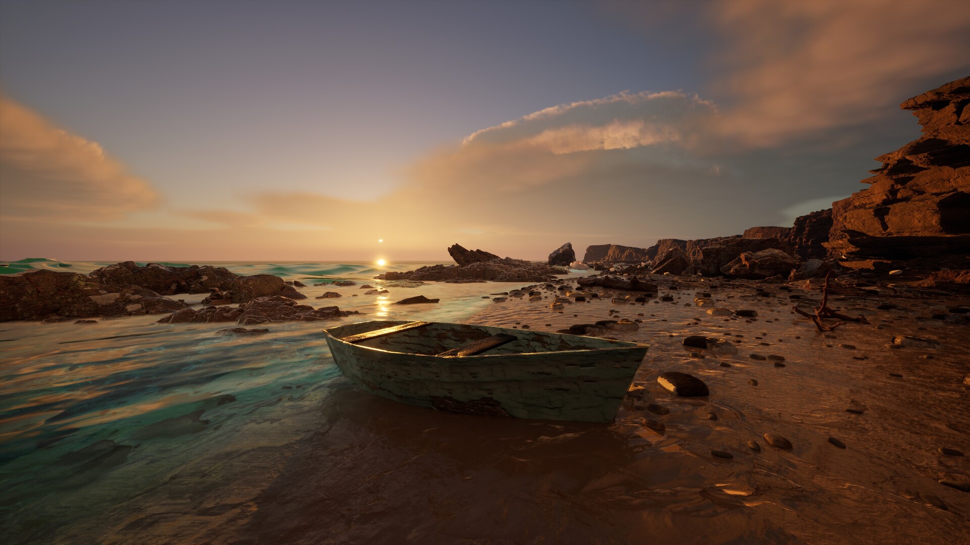 ArtStation - sea sunset - Unreal Engine