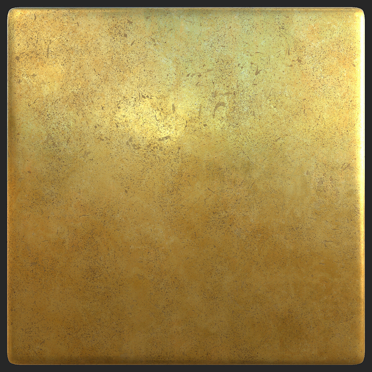 TextureCan - Worn Yellow Brass Metal Texture (FREE PBR Texture)