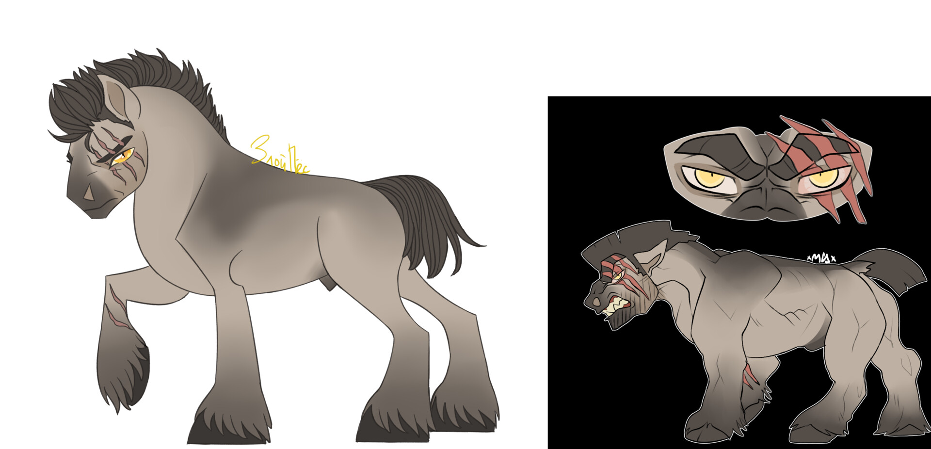 ArtStation - pack of stylized horses