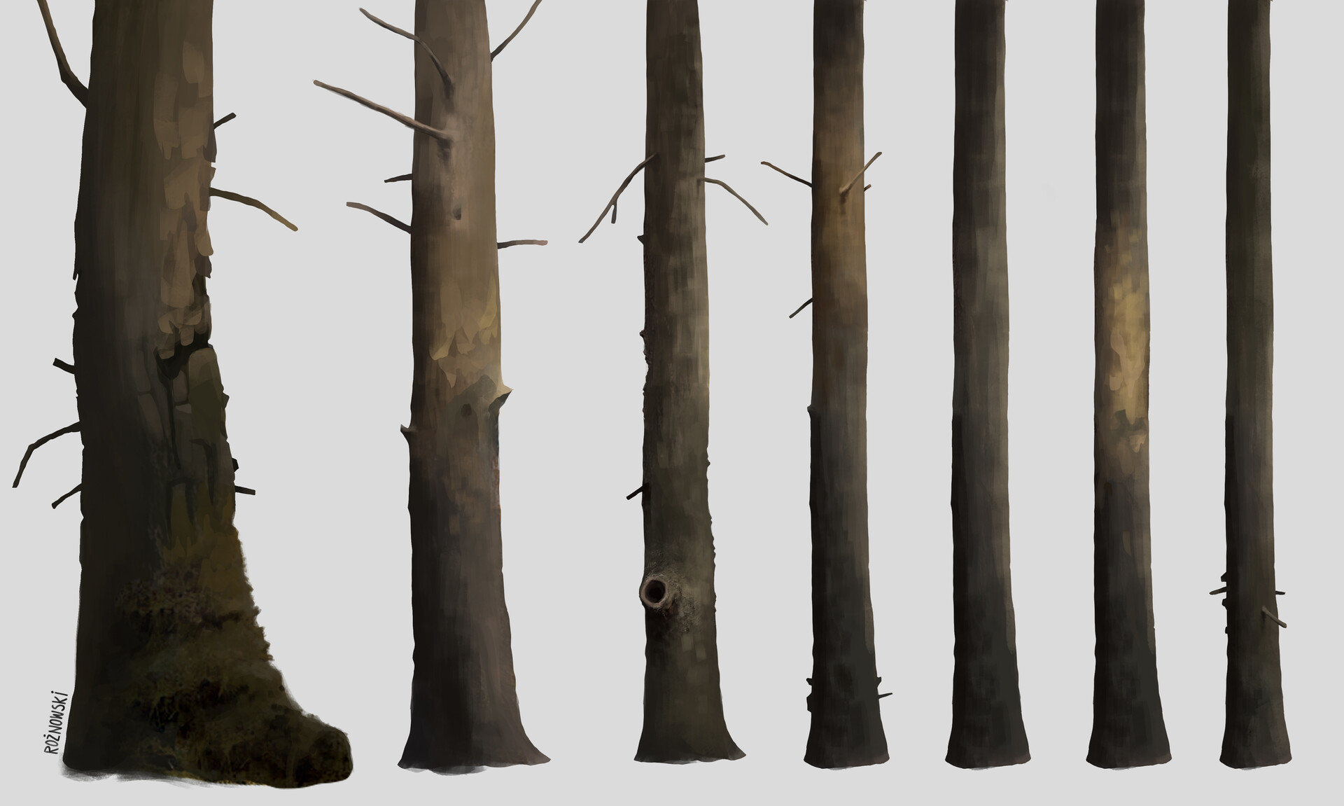 ArtStation - Trees concept art