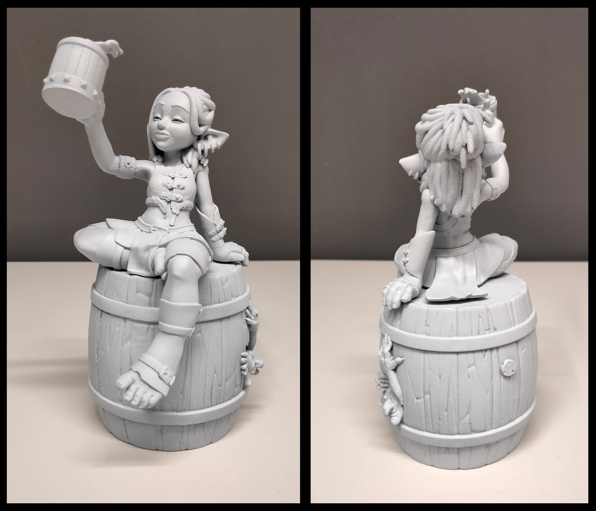 ArtStation - 3D print of a tabern Halfling, 2022