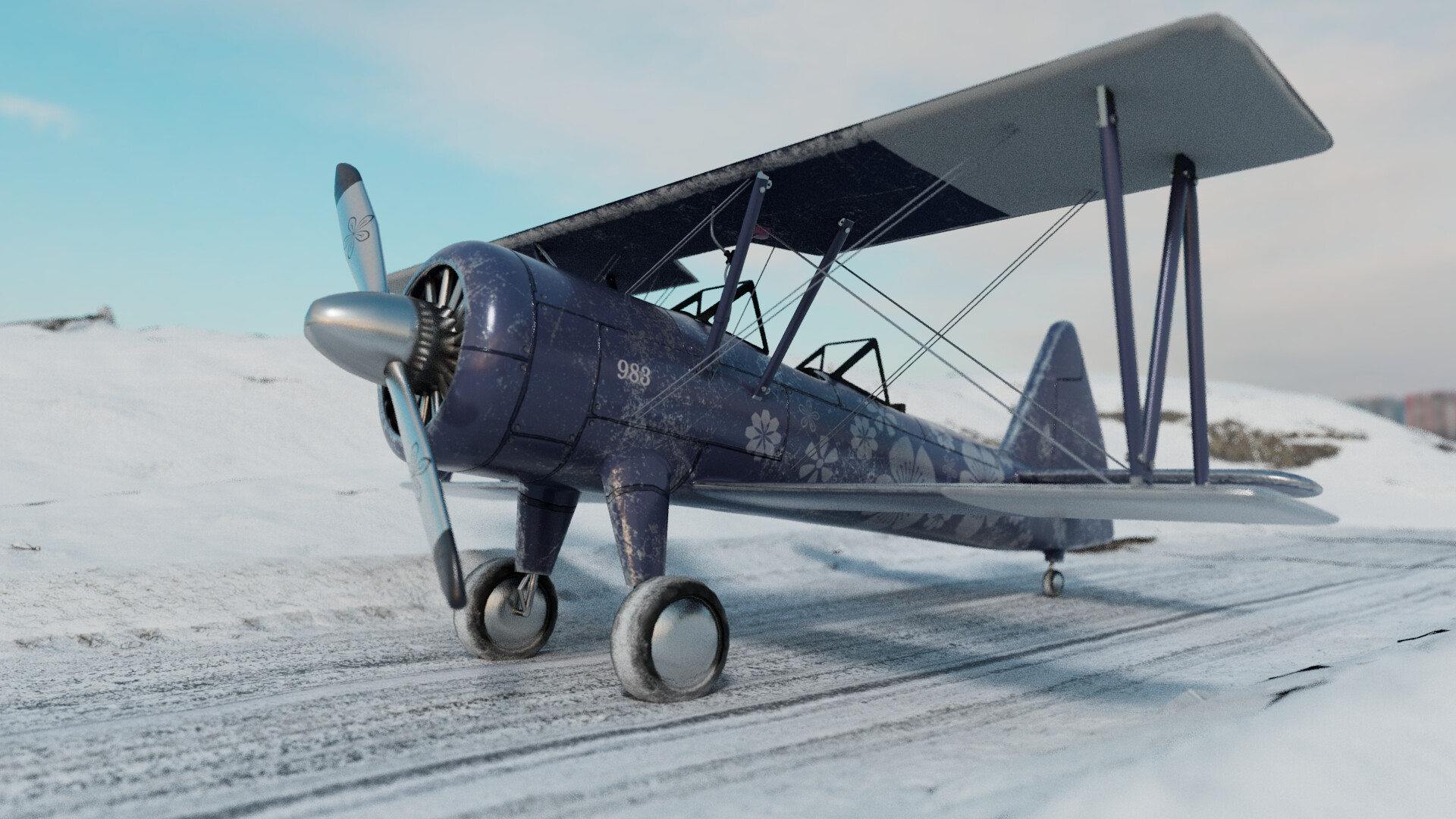 ArtStation - Boeing Stearman P17 - Louise Jeandel