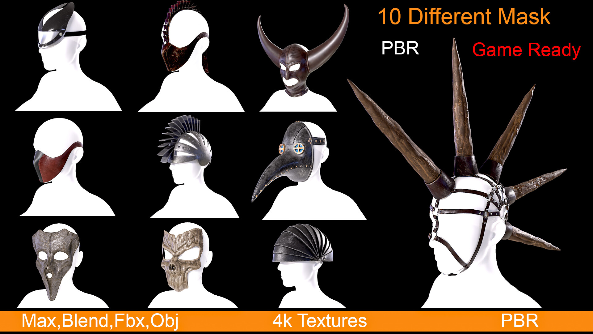ArtStation - 10 Different Masks