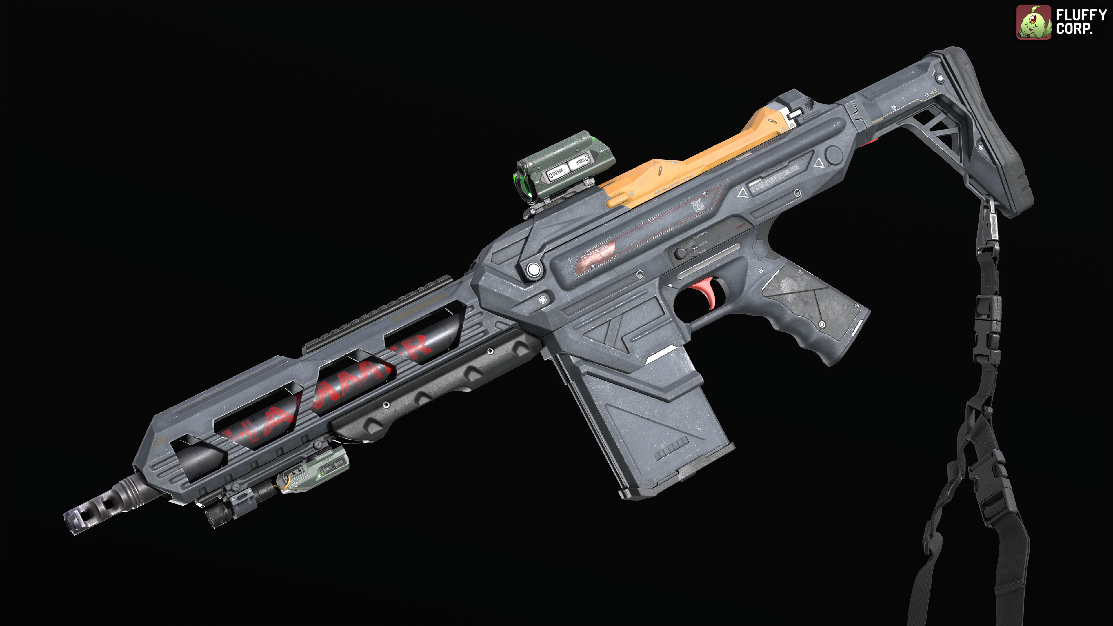 Fluffy corp - Rifle 3D Model