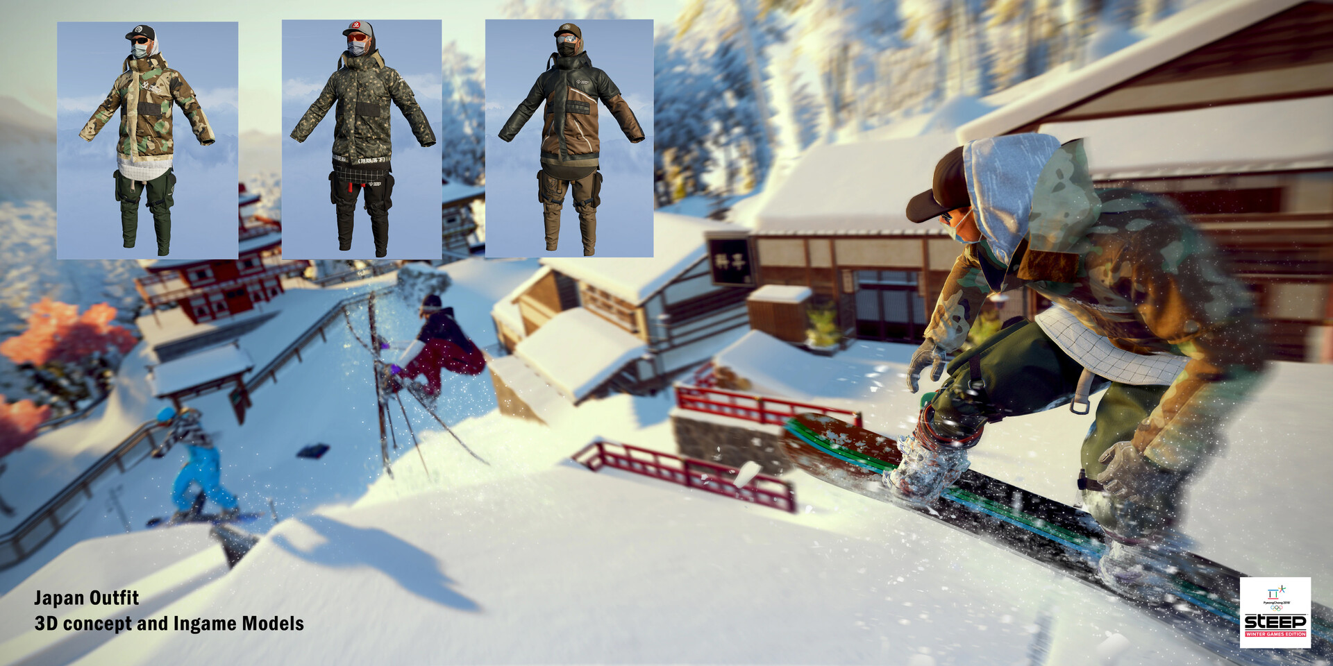 ArtStation - Steep - Road to the Olympics - Japan Urban Clothes - 2017