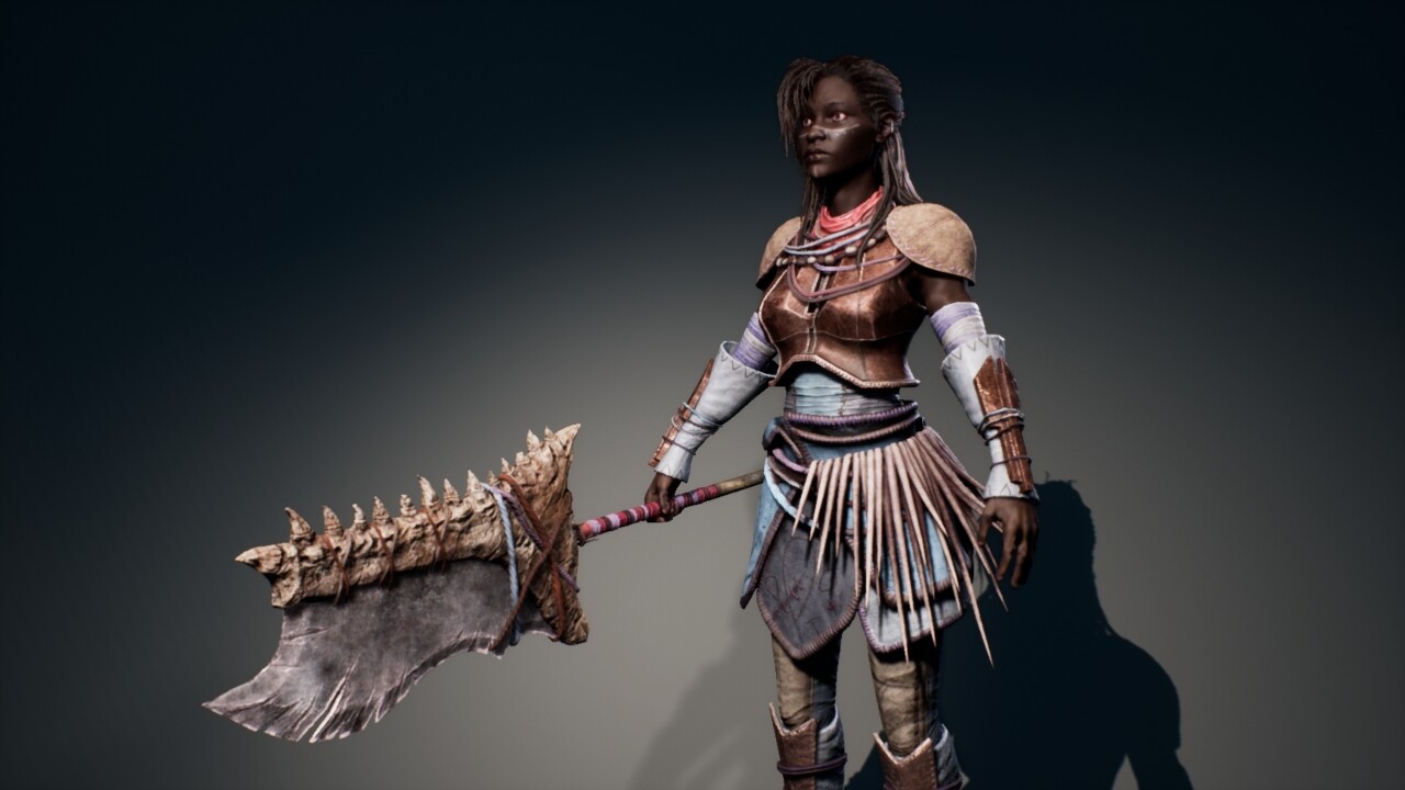 ArtStation - Ayira - Game ready character WIP