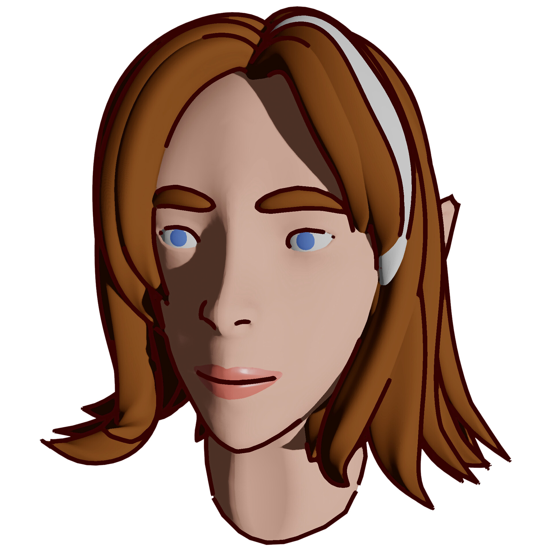 ArtStation - Elf Girl Face with Expressions and Visemes