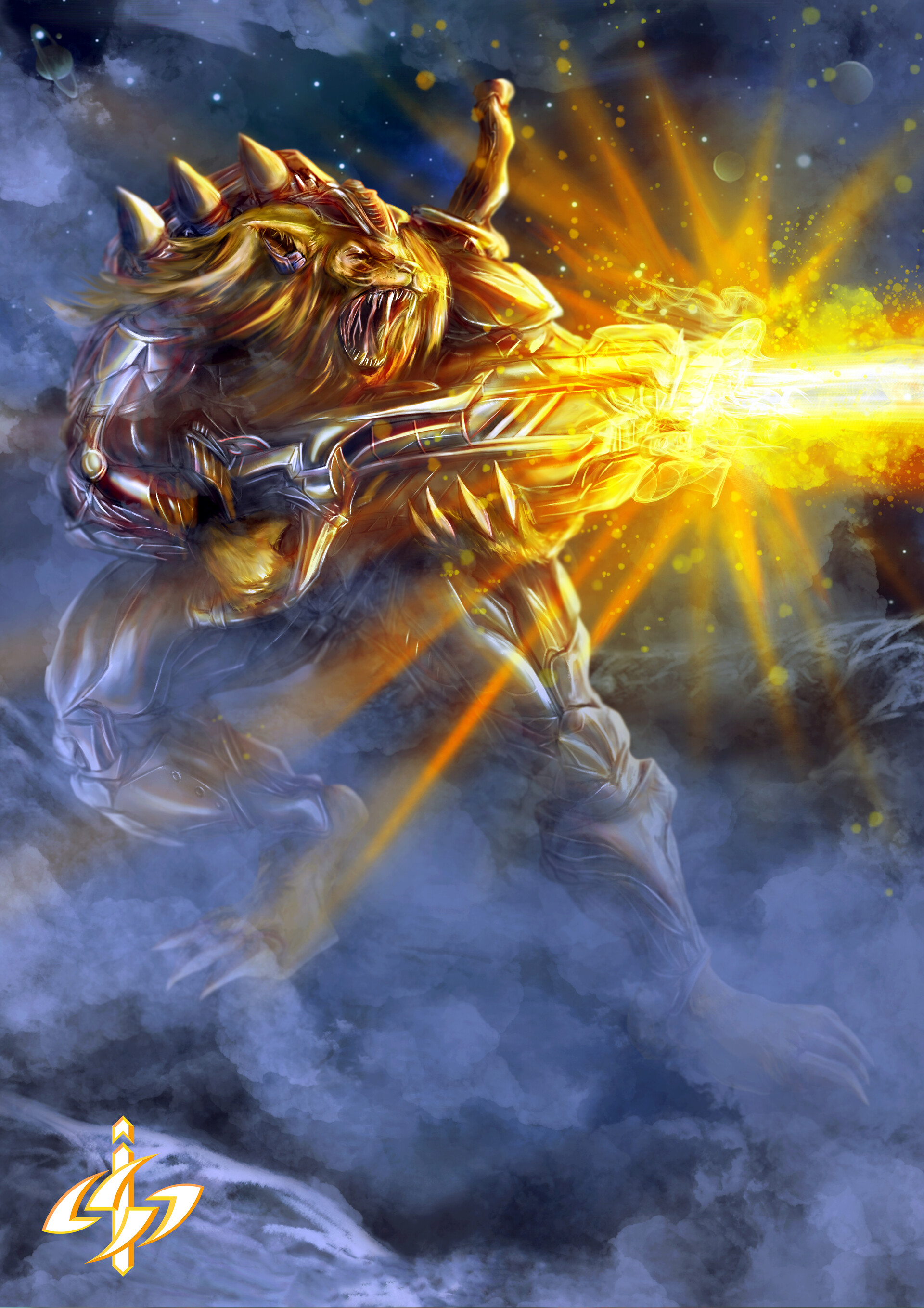 ArtStation - Battle Lion on Uninhabited Planet