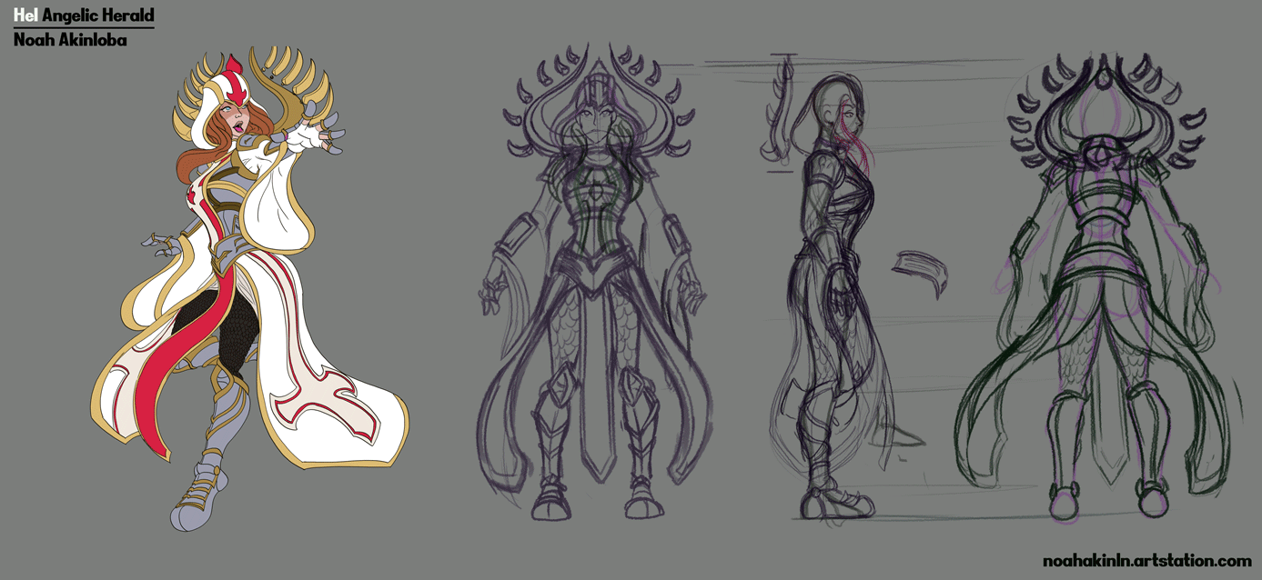 Noah Akinloba - Hel Knight Skin - Angelic Herald