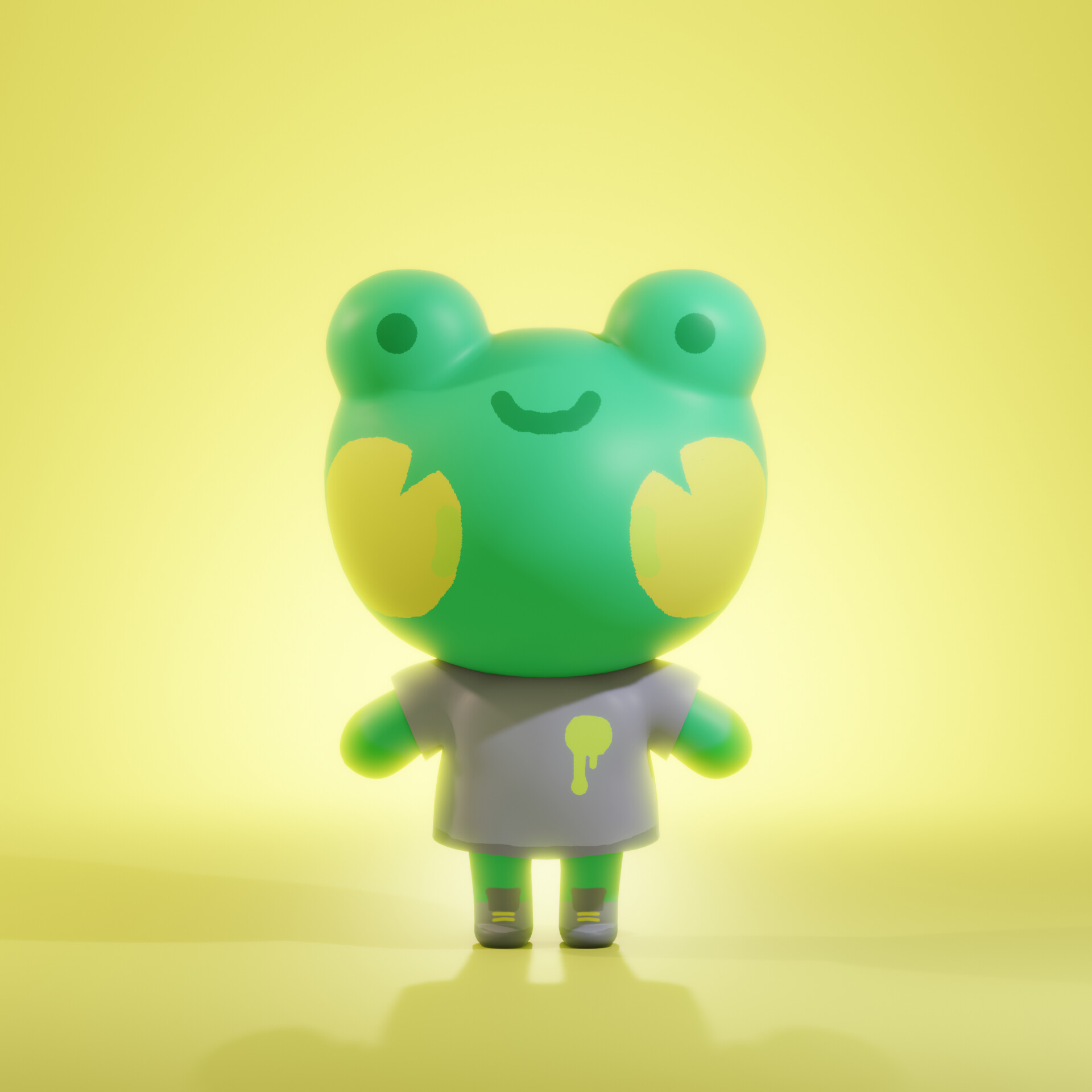 ArtStation - frog in blender