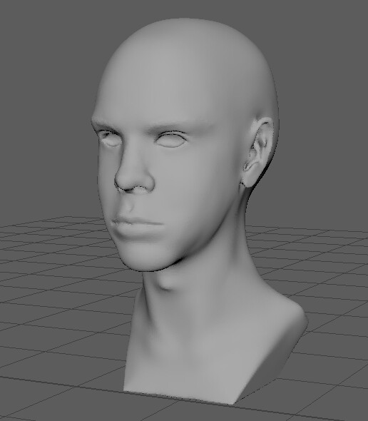 ArtStation - Self Portrait Bust Model