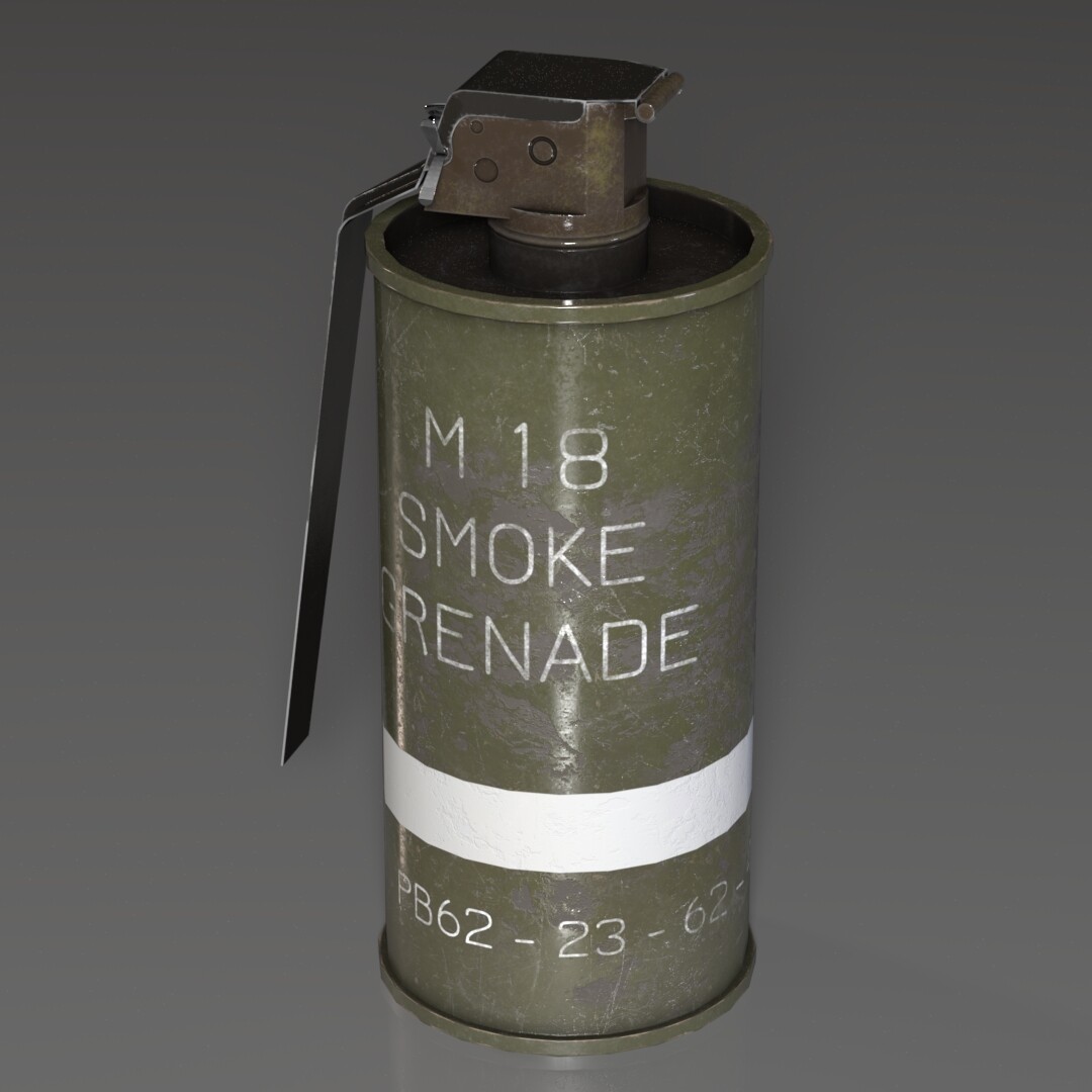 ArtStation - Smoke Grenade Military