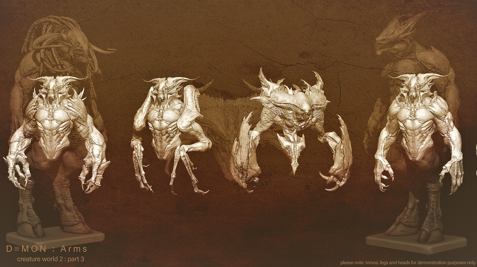 Bernhard van der Horst 3D Artist - DEMON part 3 - Arms