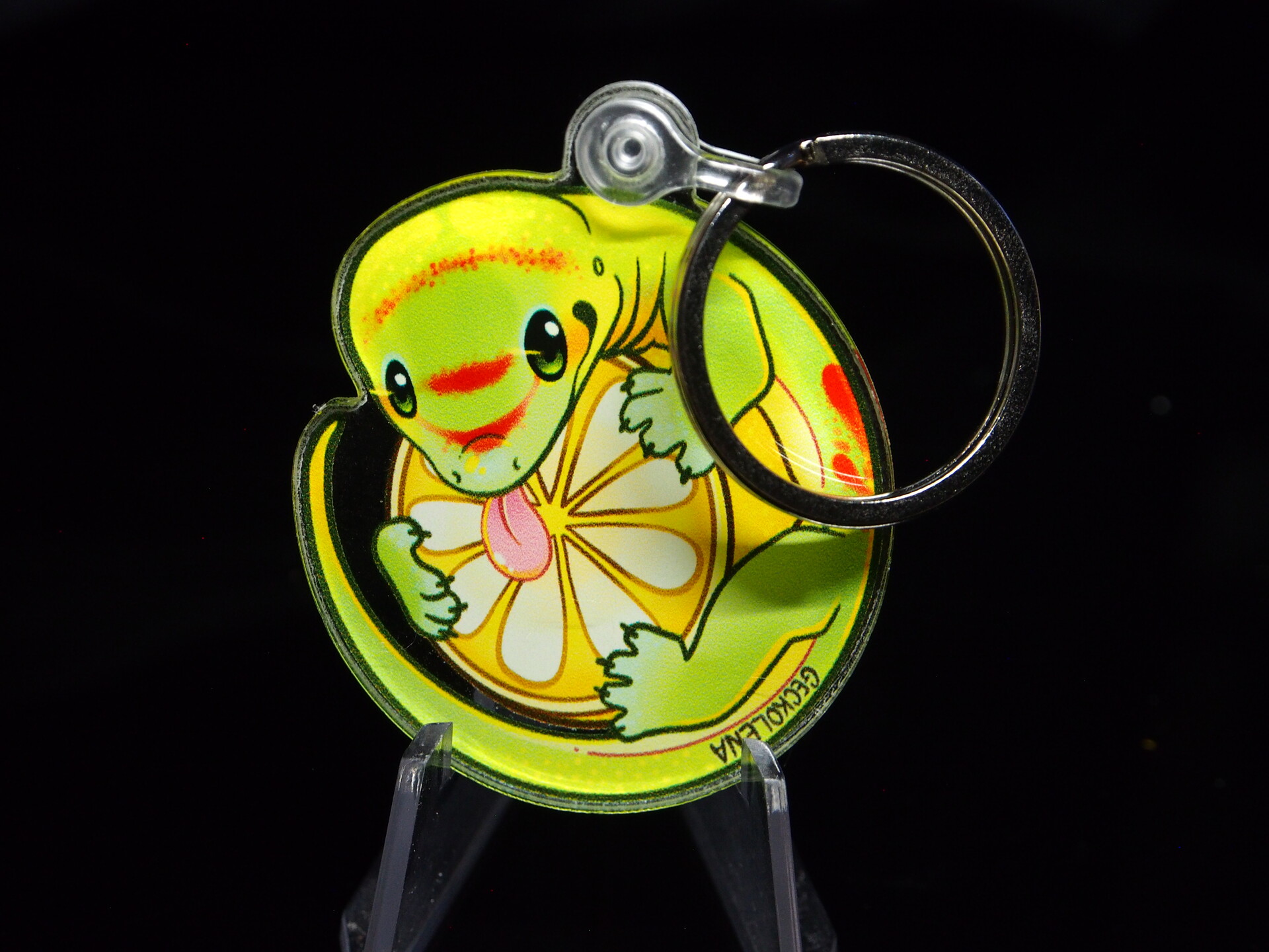 ArtStation - Day Gecko Acrylic Keychain