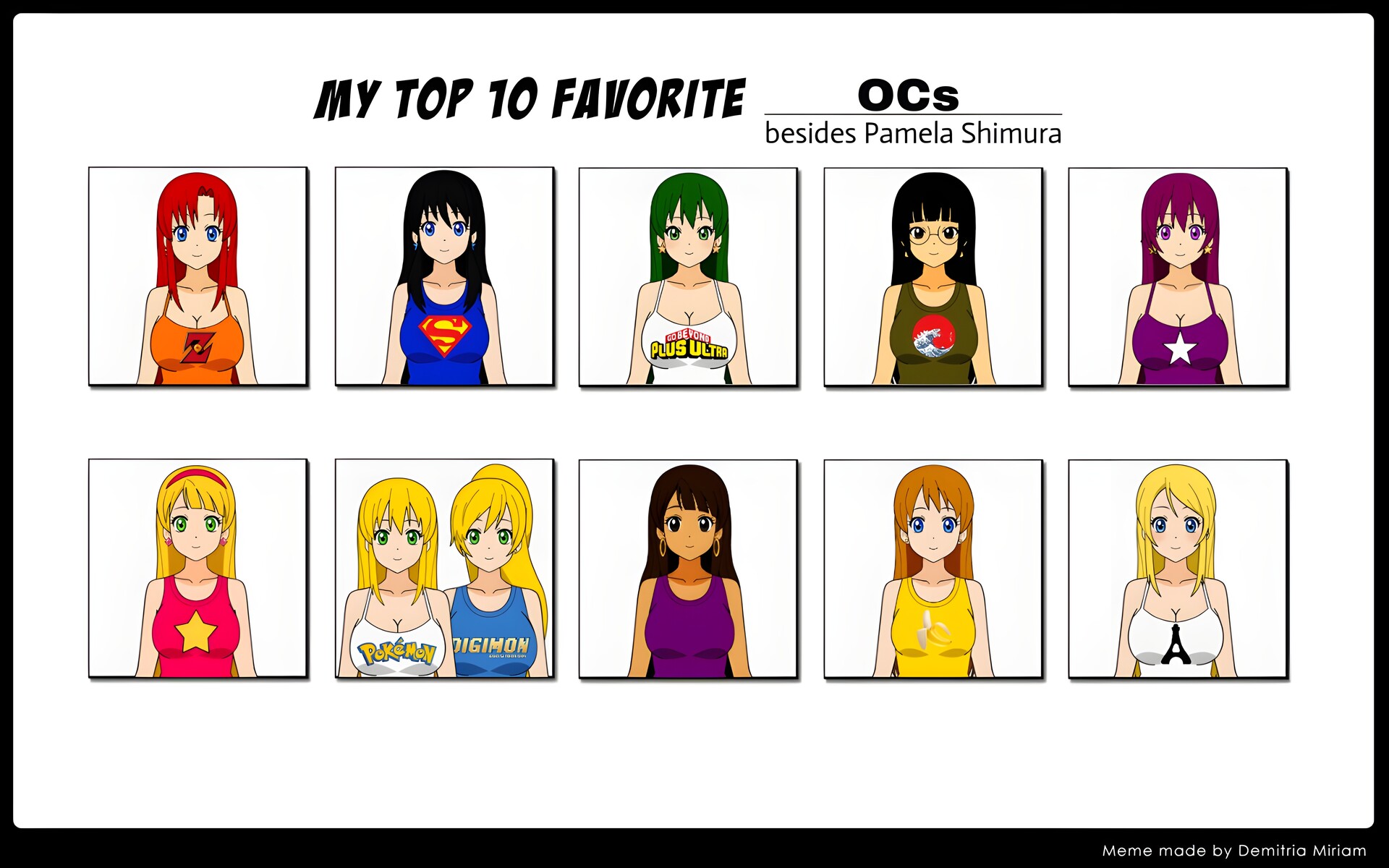 ArtStation - My Top 10 Favorite OCs (besides Pamela Shimura)