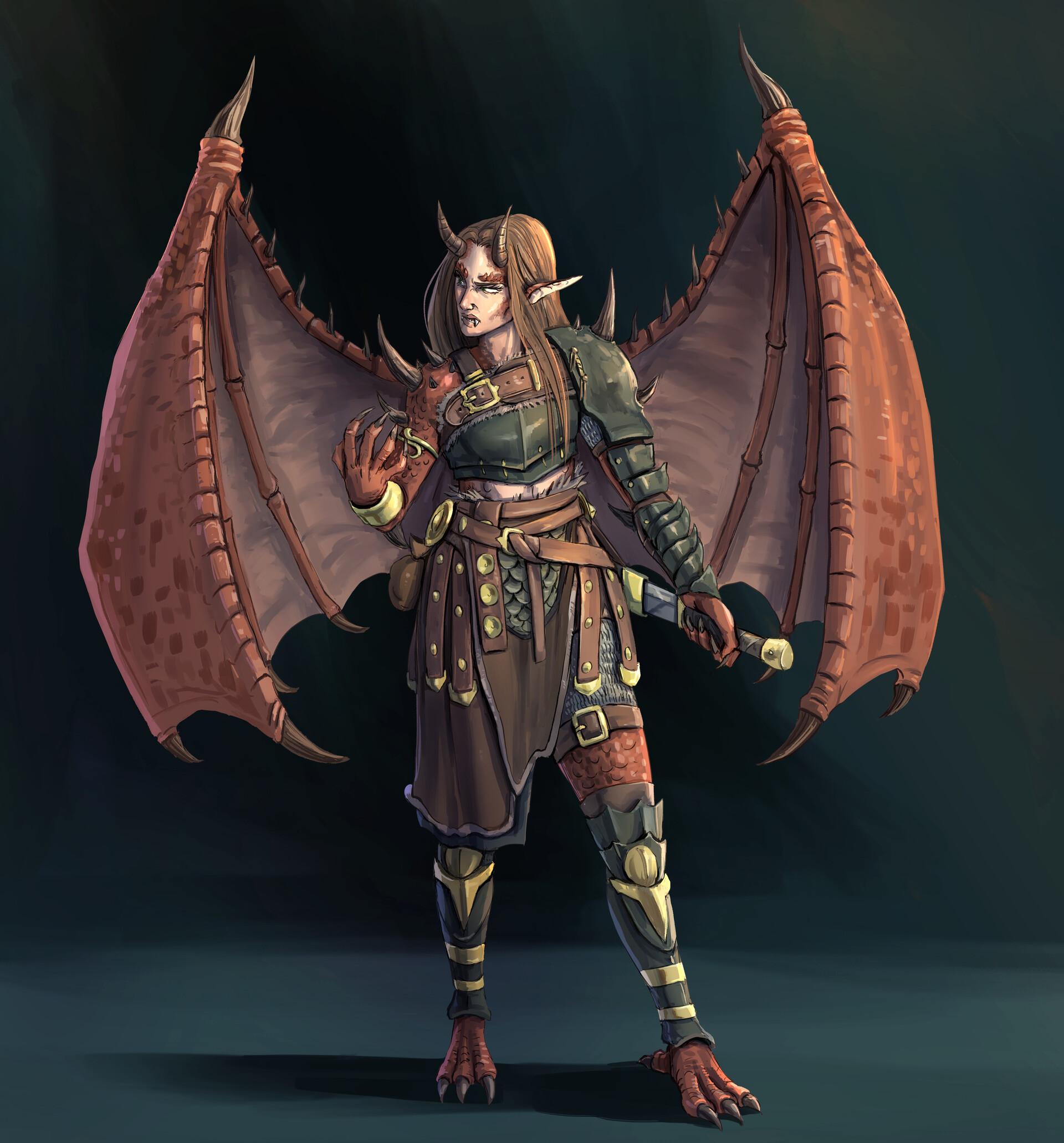 ArtStation - She Dragon Warrior.