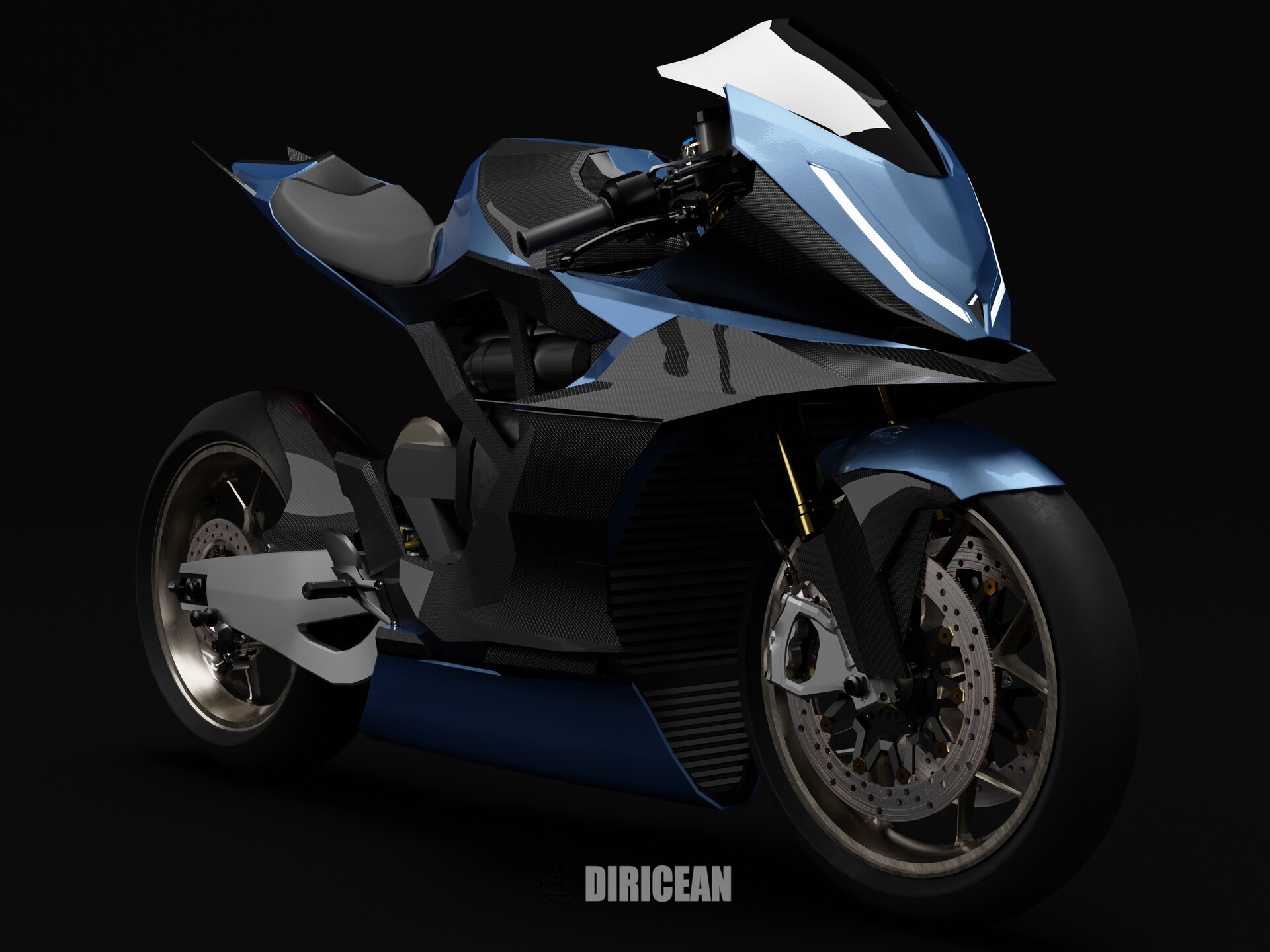 ArtStation - Electric Superbike Concept E-SB01