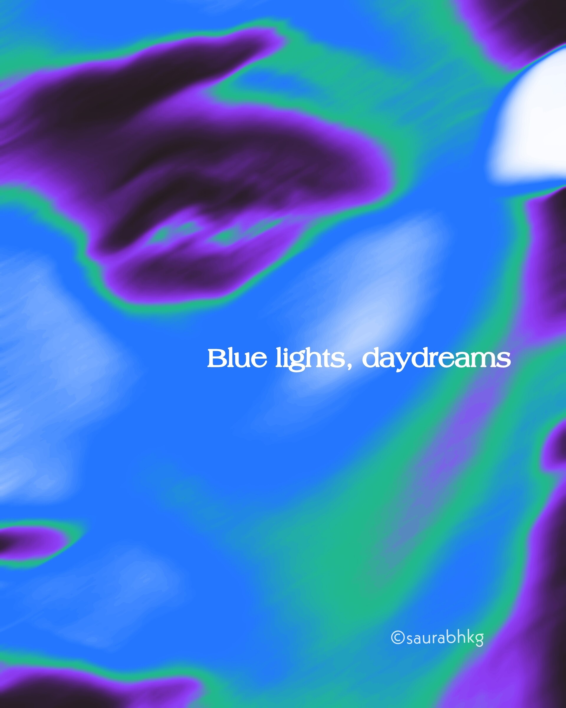 ArtStation - Blue lights, daydreams