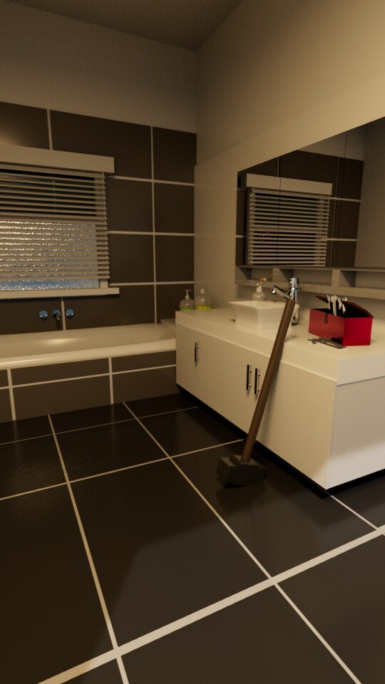 ArtStation - Interior Bathroom Scene