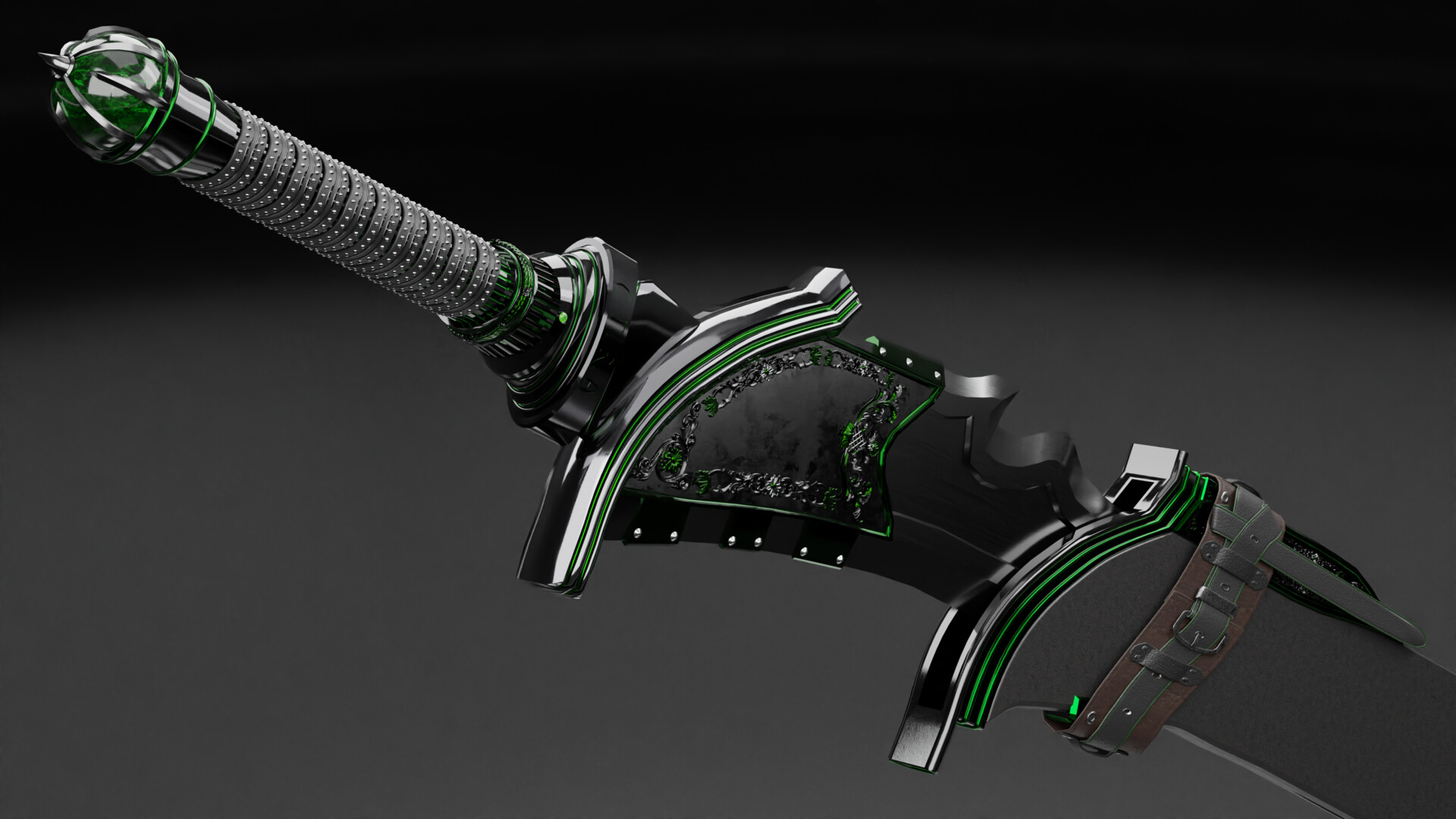 ArtStation - Madison Vieira's Sword and Sheath: Completed!