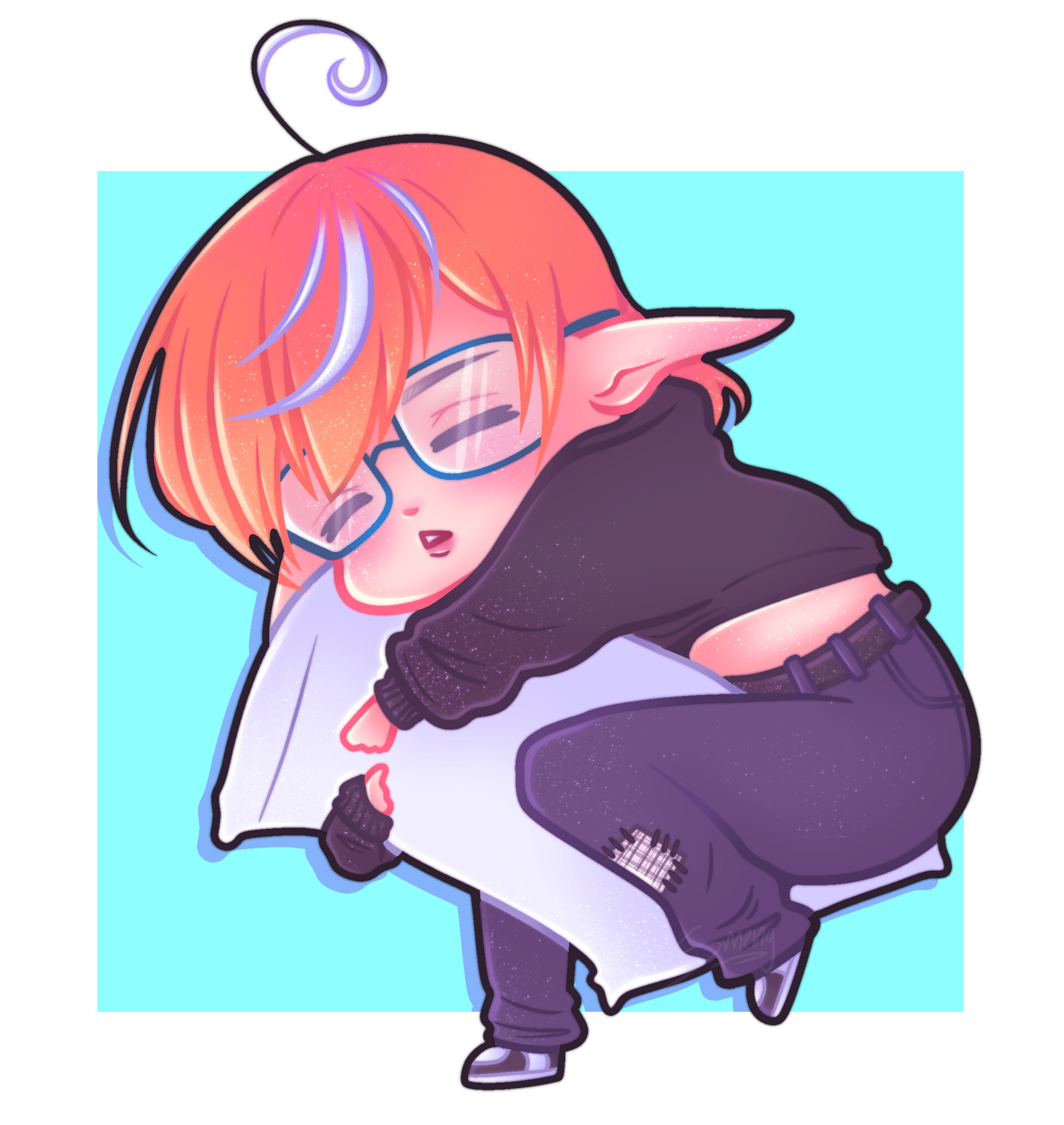 ArtStation - Chibi Commission for Emy