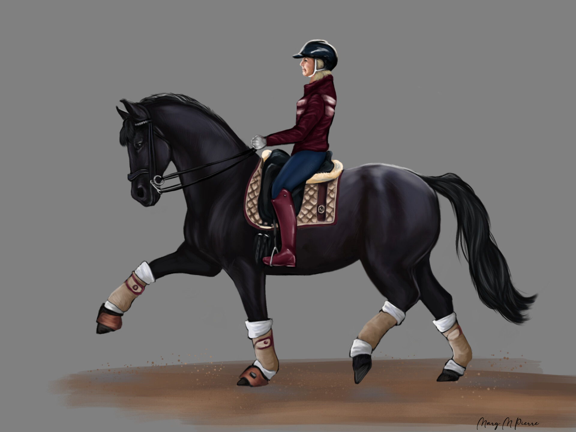 ArtStation - Horse rider position