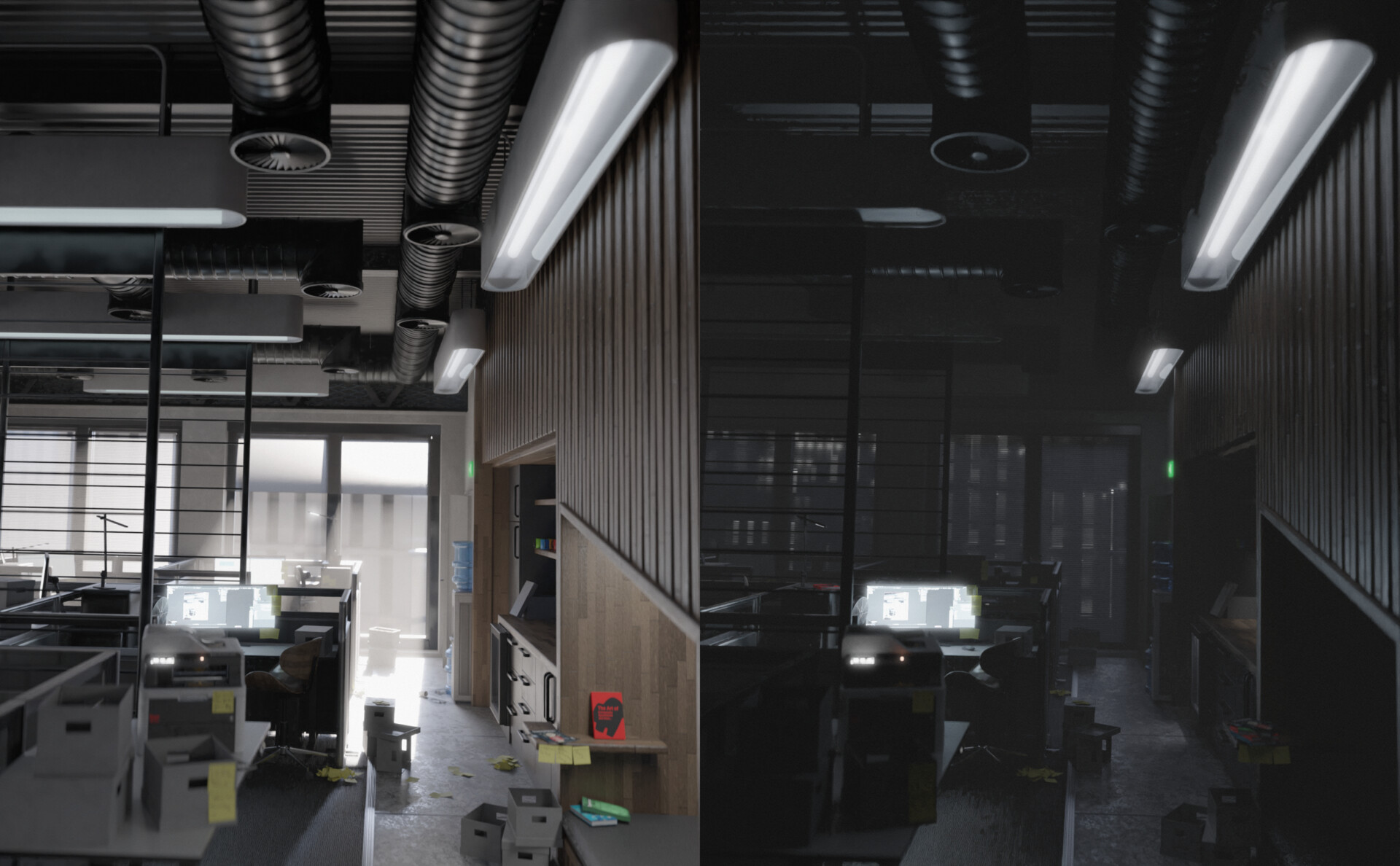 Nick Gantzel Bendixen - Day & Night Project Office Space